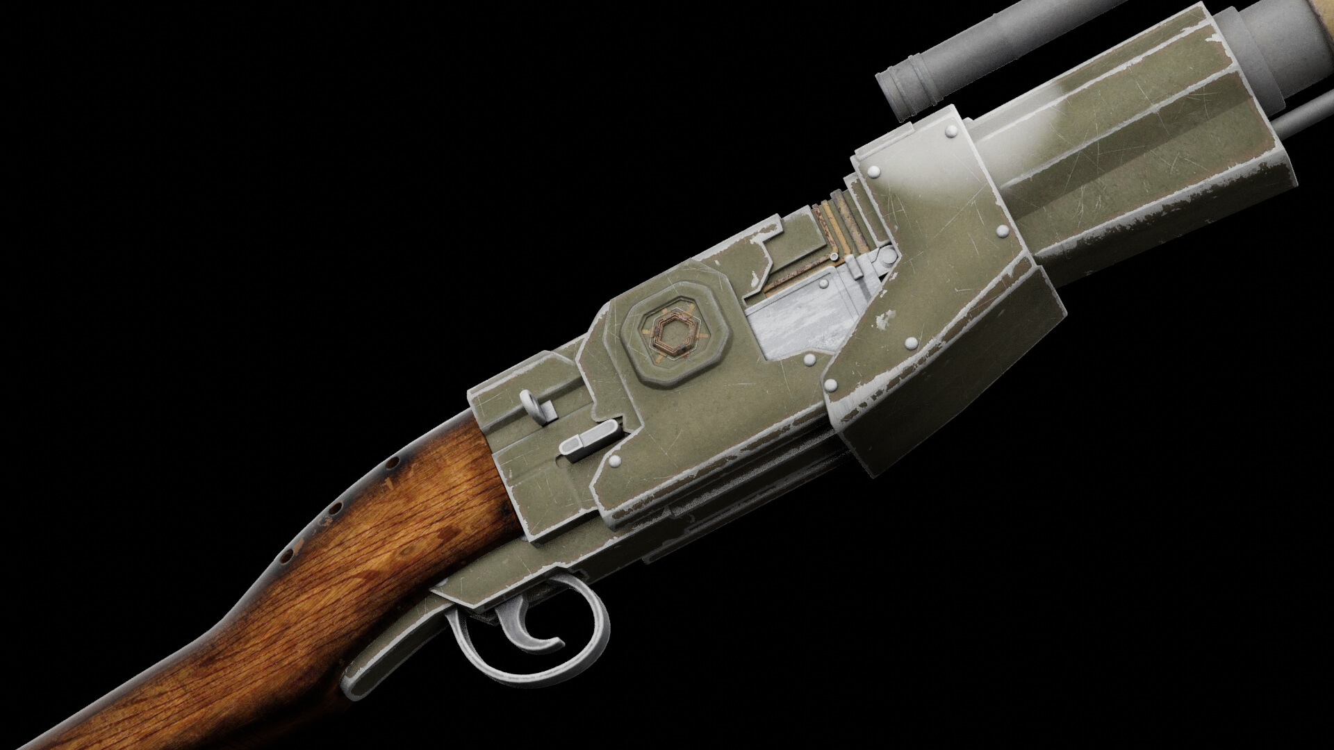 Sci-Fi Laser Rifle 3D Model by Neuroforge3D