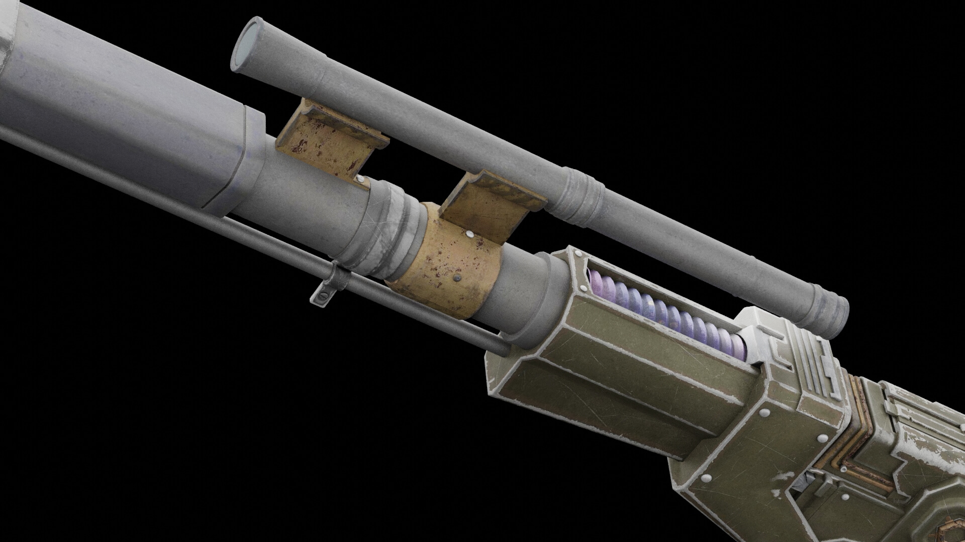 Sci-Fi Laser Rifle 3D Model by Neuroforge3D