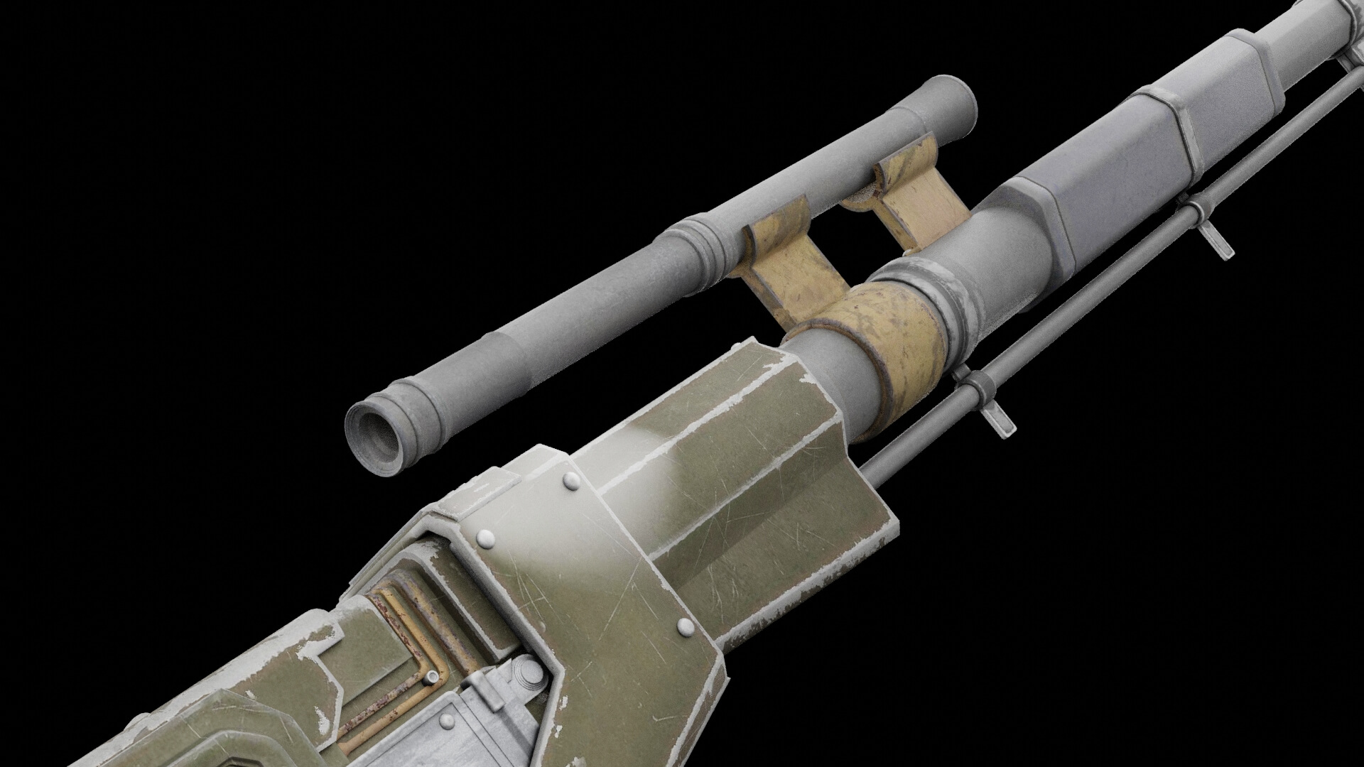 Sci-Fi Laser Rifle 3D Model by Neuroforge3D