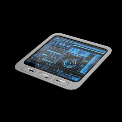 Sci-Fi Tablet 3D Model by Neuroforge3D
