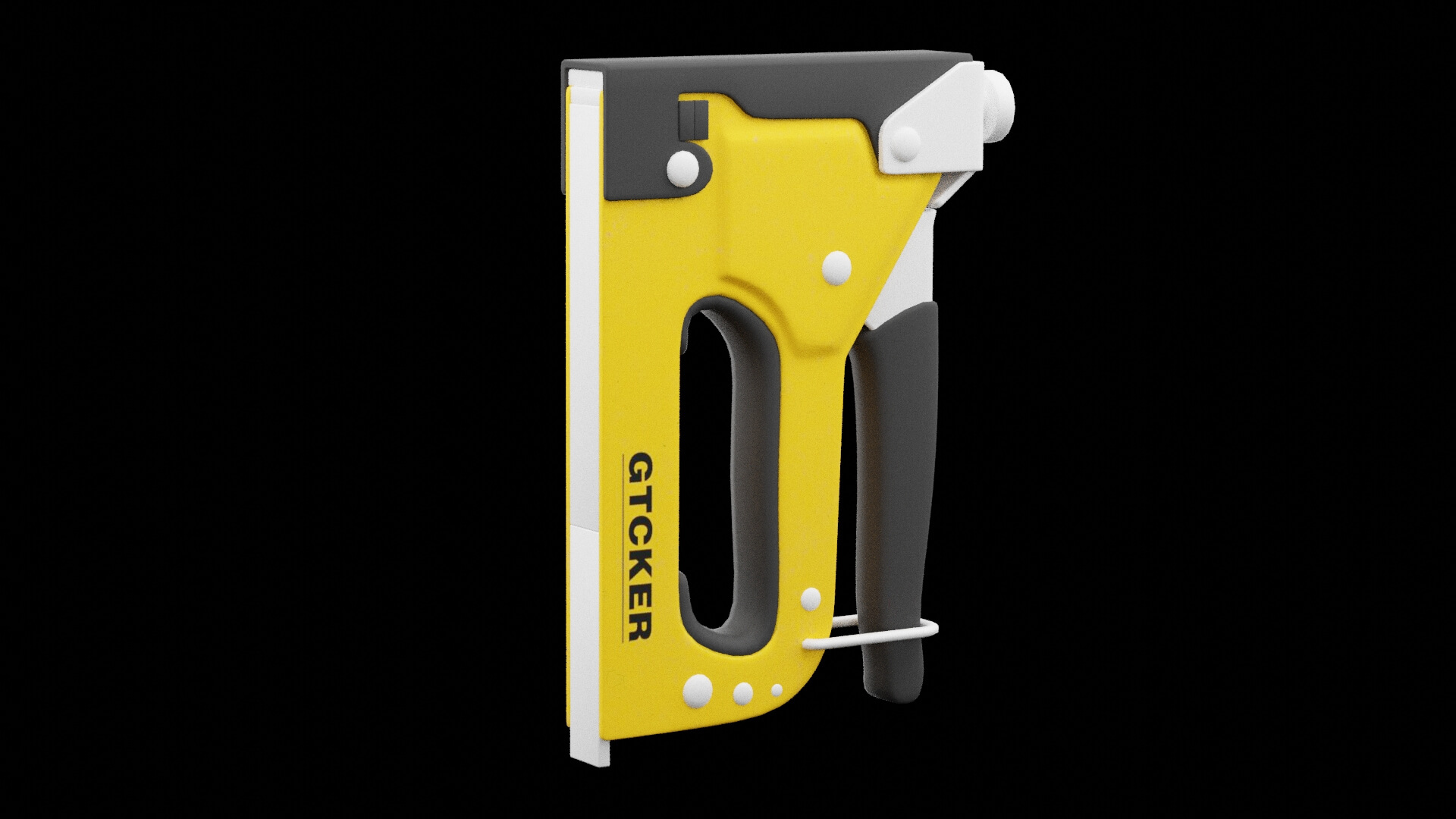Yellow Staple Gun - 3D Model by Neuroforge3D