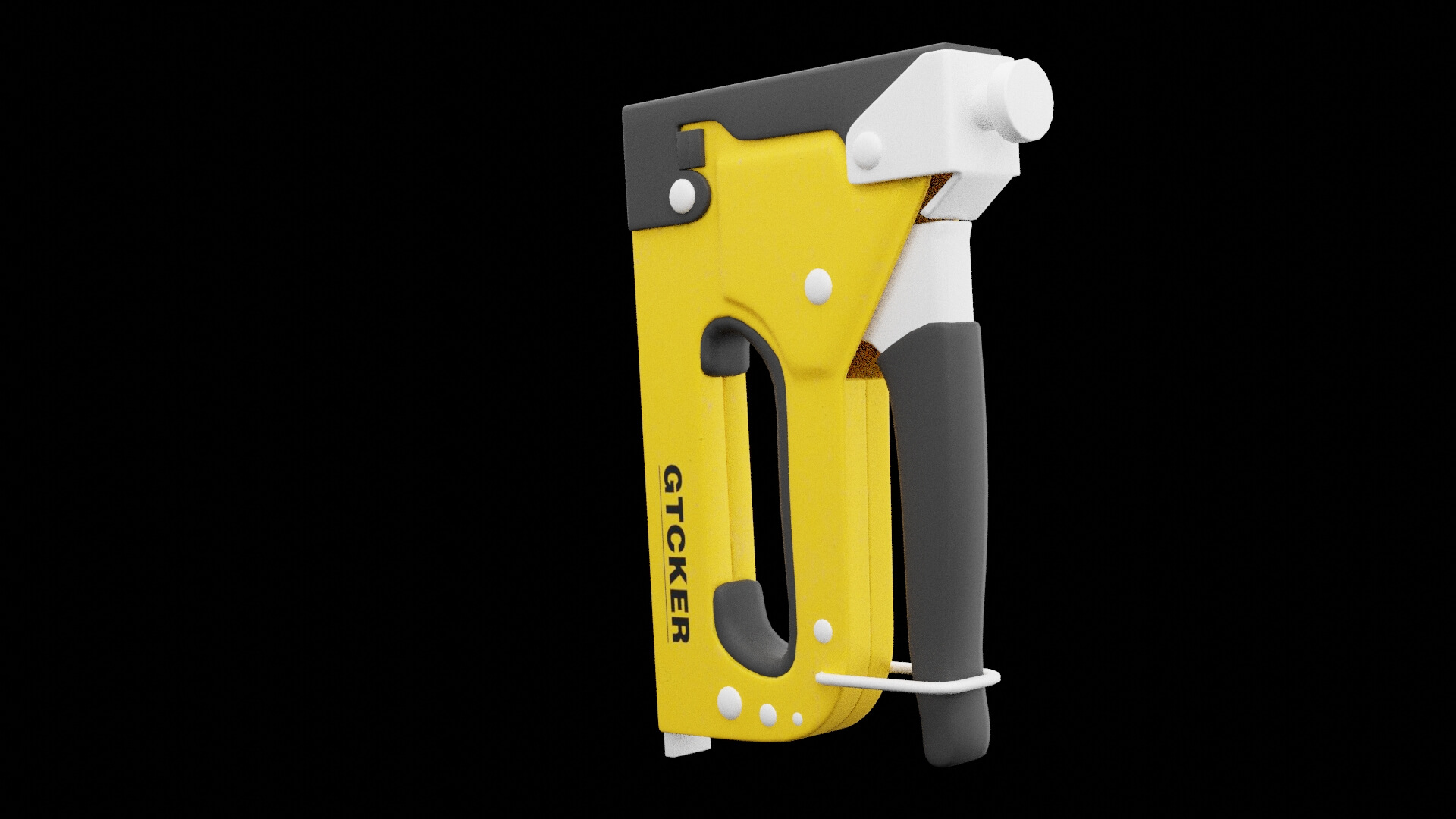 Yellow Staple Gun - 3D Model by Neuroforge3D