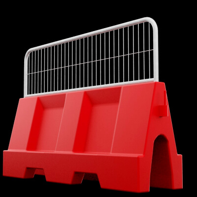 Street Barrier Base - 3D Model by Neuroforge3D