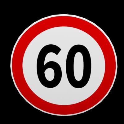 Street Sign Circle - 3D Model by Neuroforge3D
