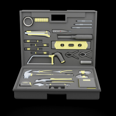 Blend 3D Models | Tools | Tool Boxes | RenderHub
