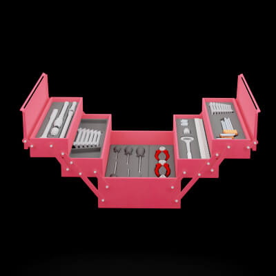Blend 3D Models | Tools | Tool Boxes | RenderHub