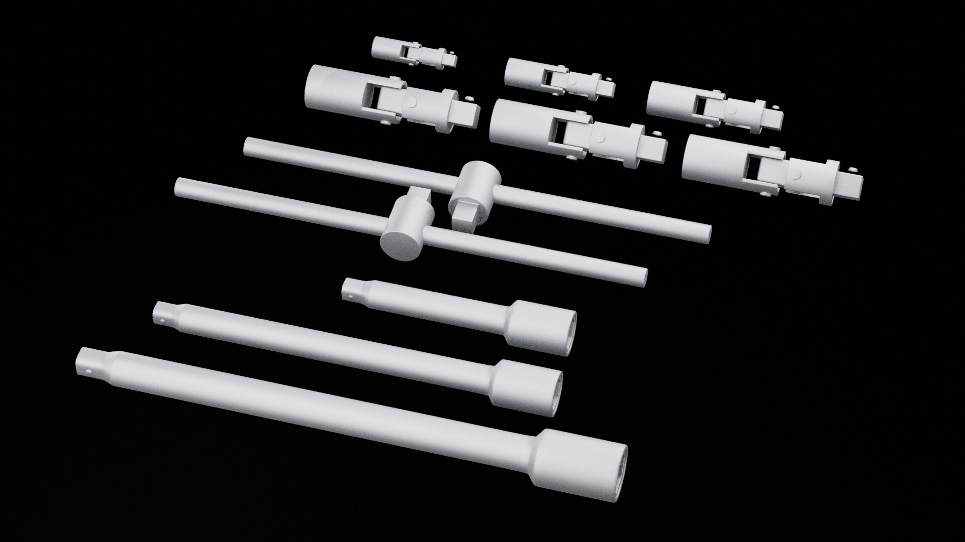 Torque Sockets Set - 3D Model by Neuroforge3D