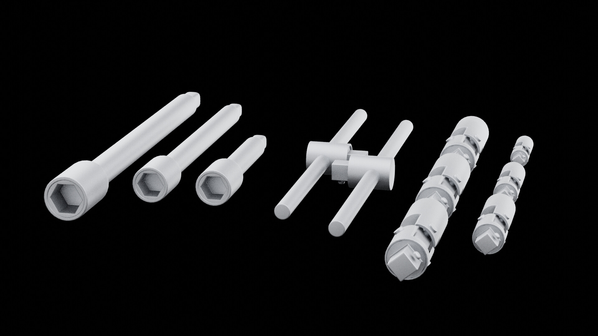 Torque Sockets Set - 3D Model by Neuroforge3D