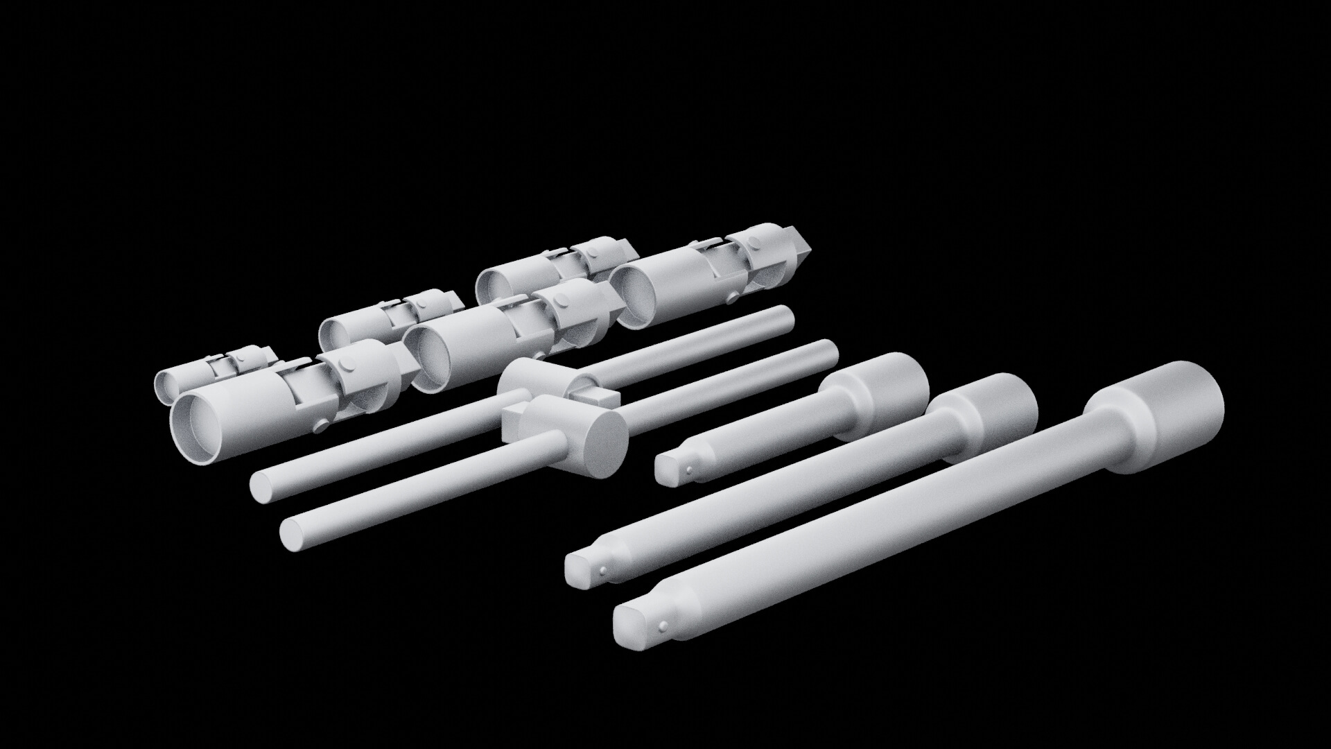 Torque Sockets Set - 3D Model by Neuroforge3D