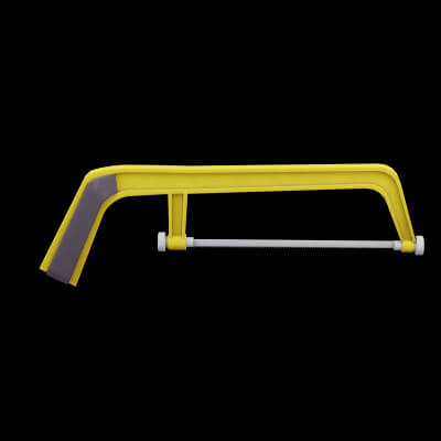 Yellow Hacksaw - 3D Model by Neuroforge3D