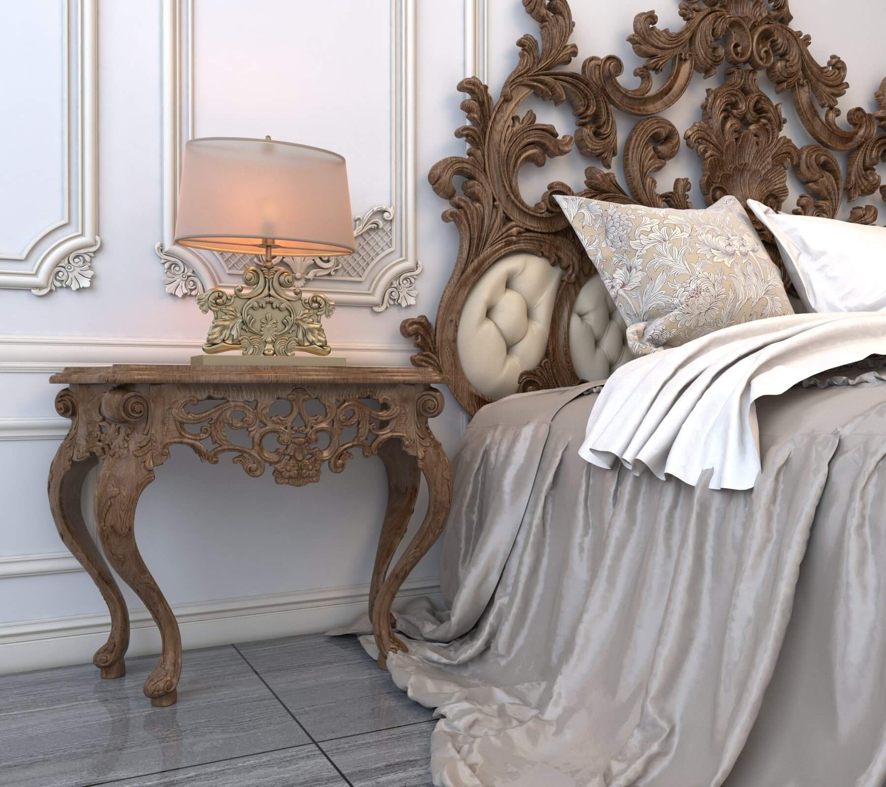 Classic Bed - 3D Model by nhattuankts