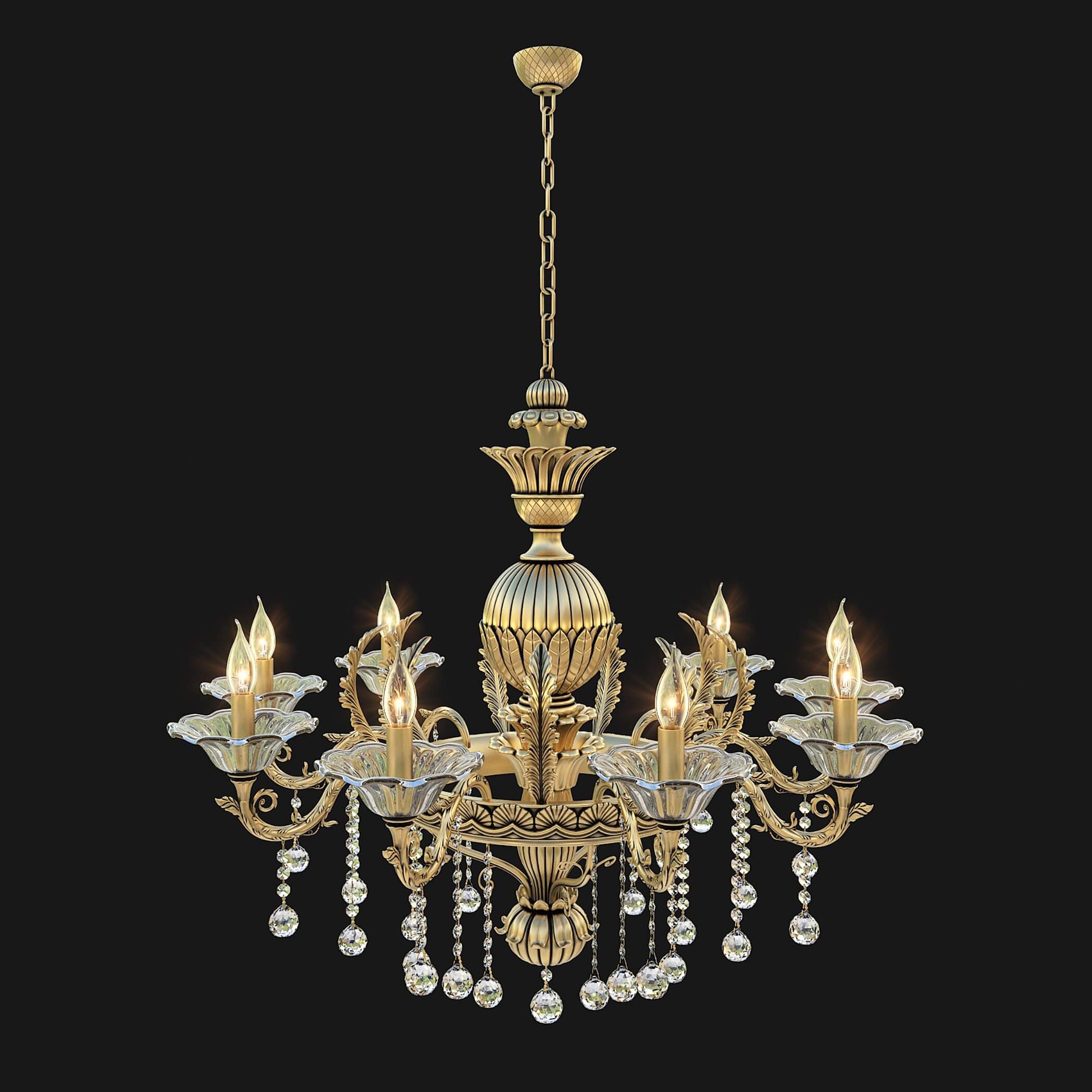 Classic Chandelier 3 - 3D Model by nhattuankts