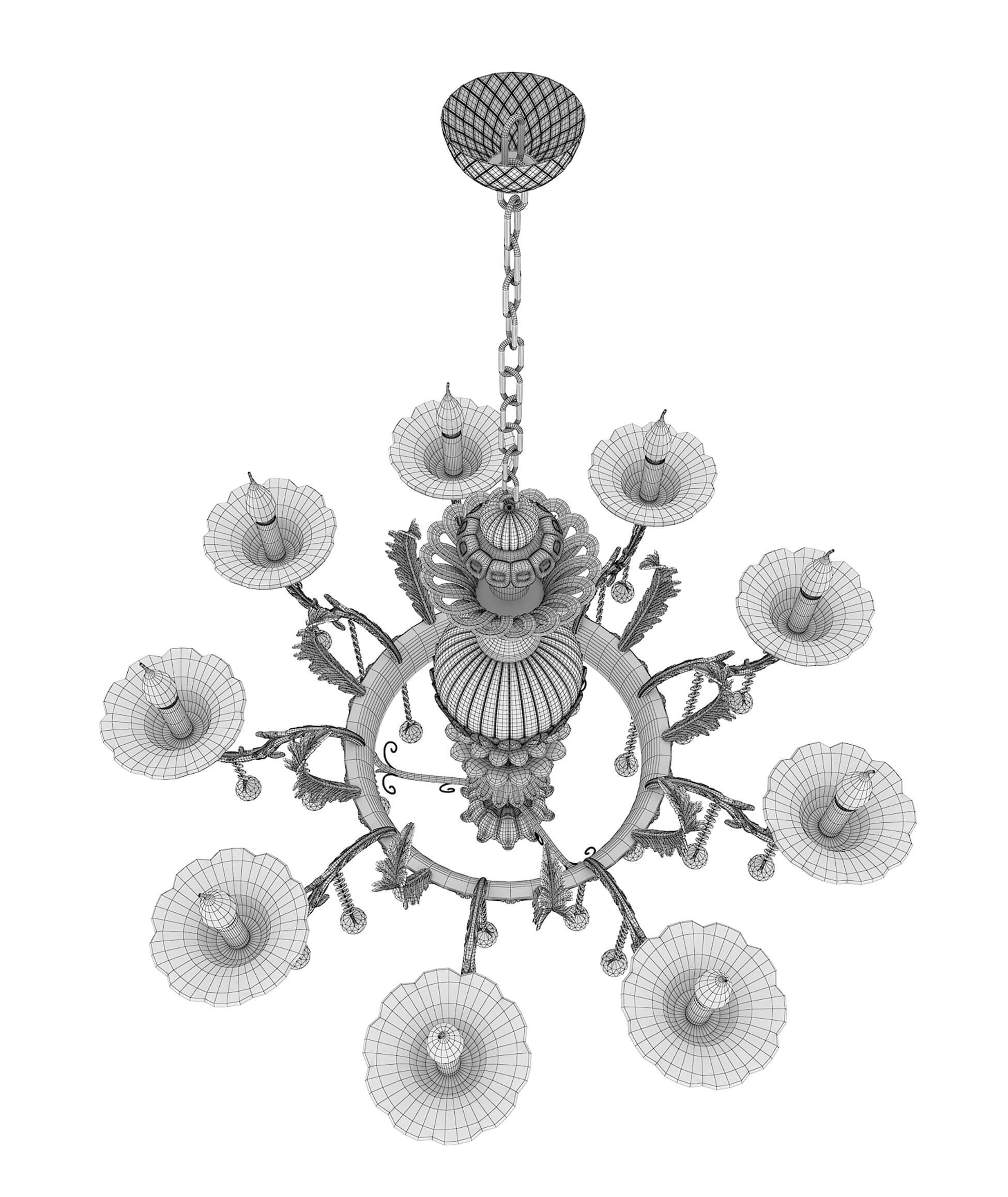 Classic Chandelier 3 - 3D Model by nhattuankts