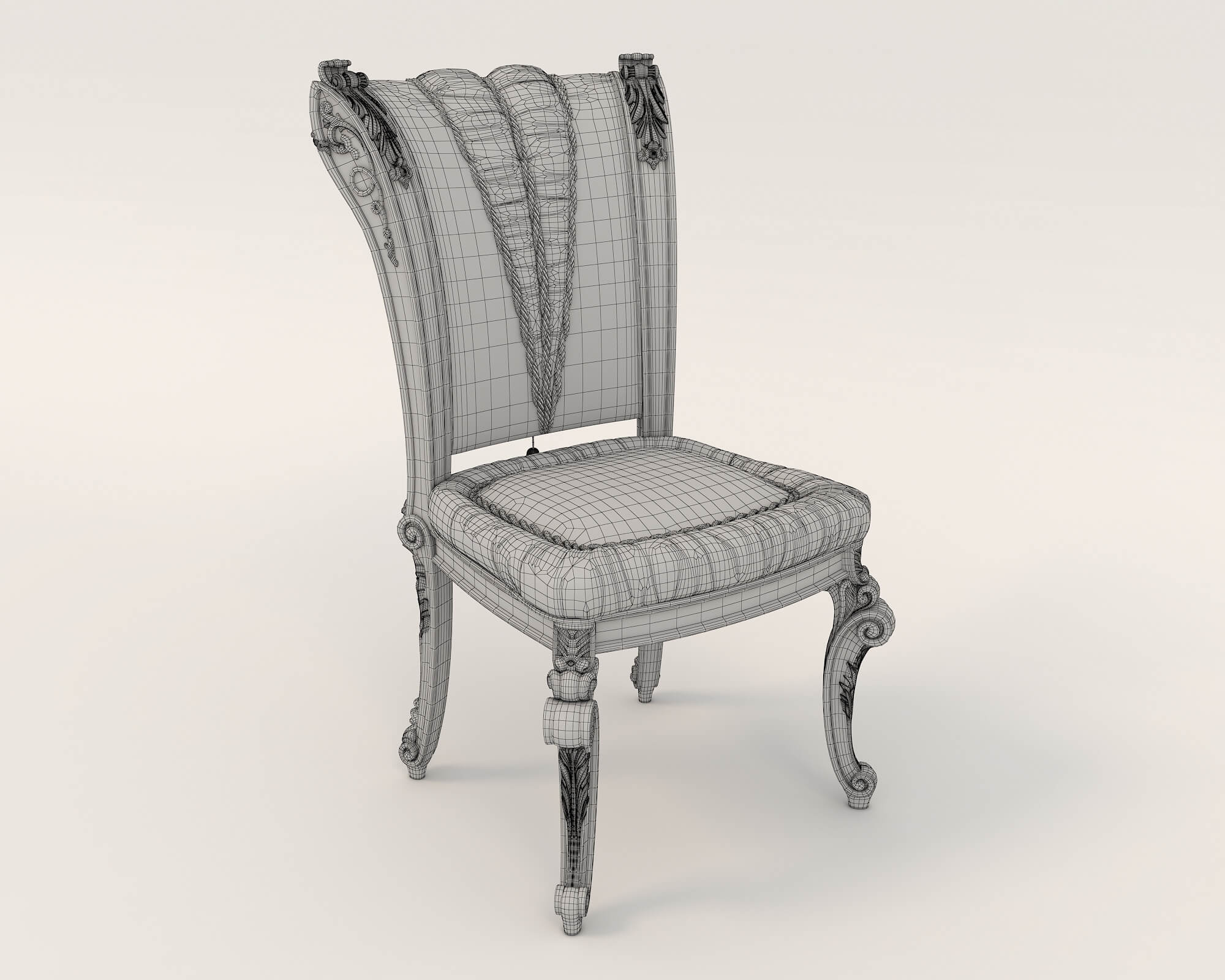 Classic Dining Table and Chairs 17 - 3D Model by nhattuankts