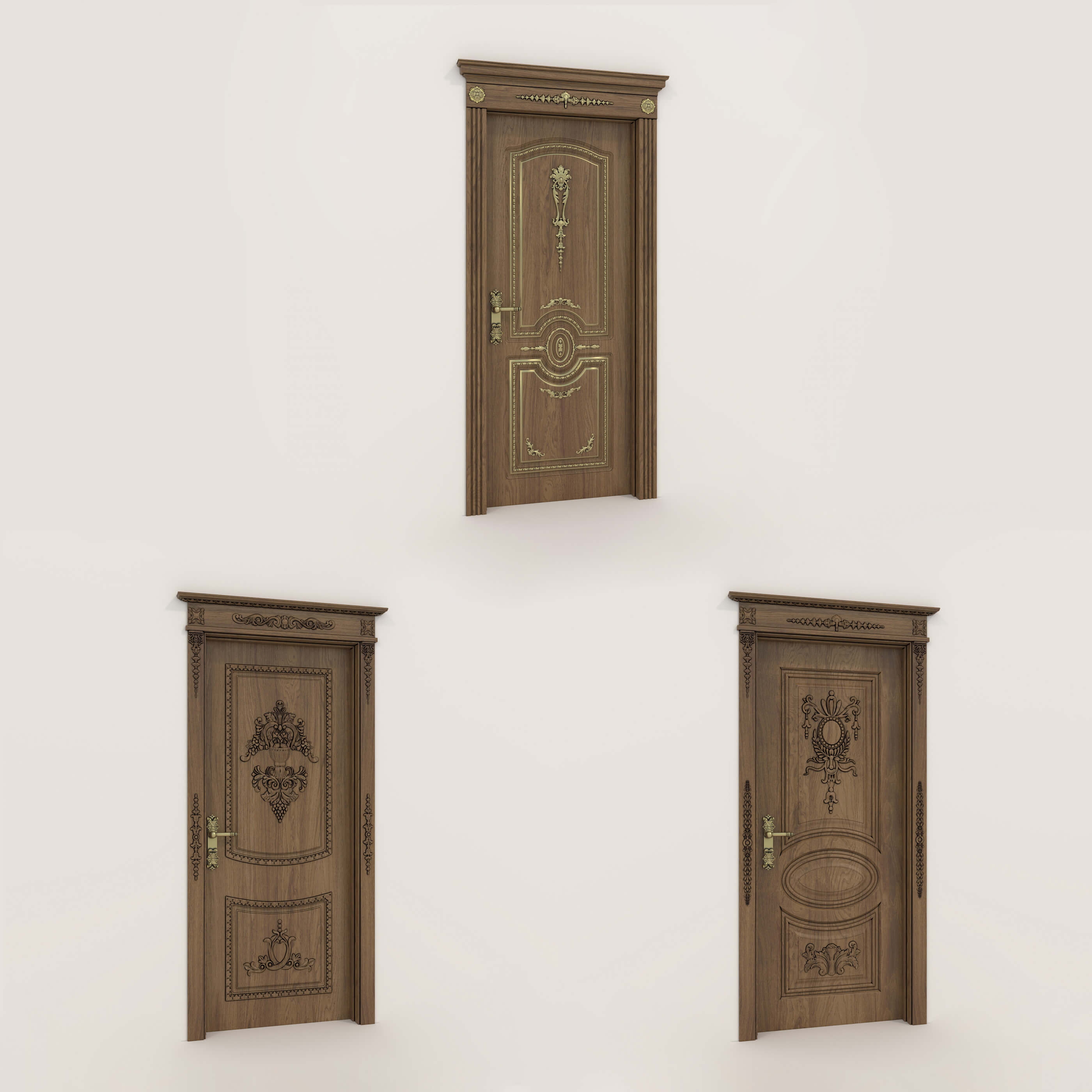 Classic Door Collection 3 - 3D Model by nhattuankts