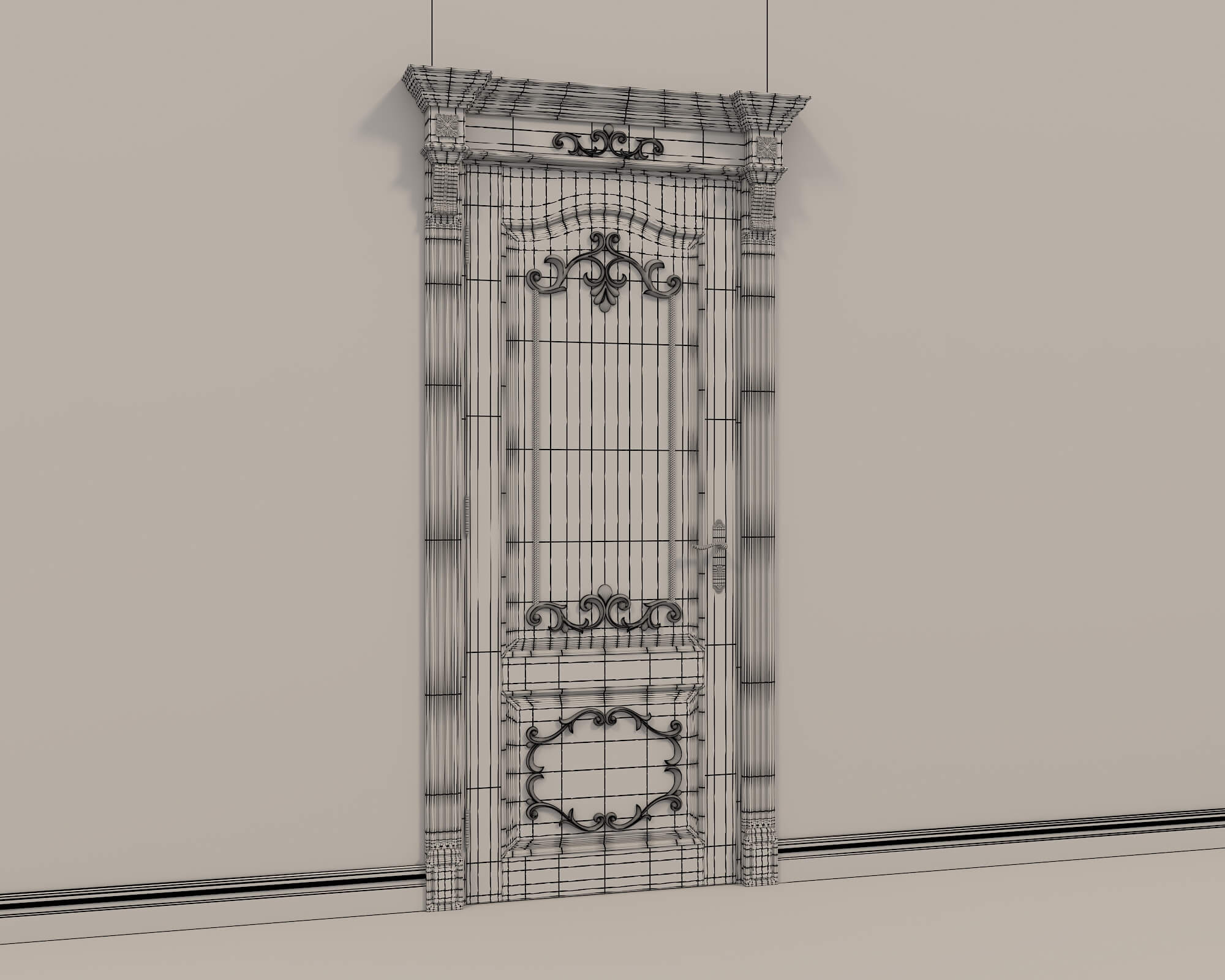 Classic Door Collection 5 - 3D Model by nhattuankts