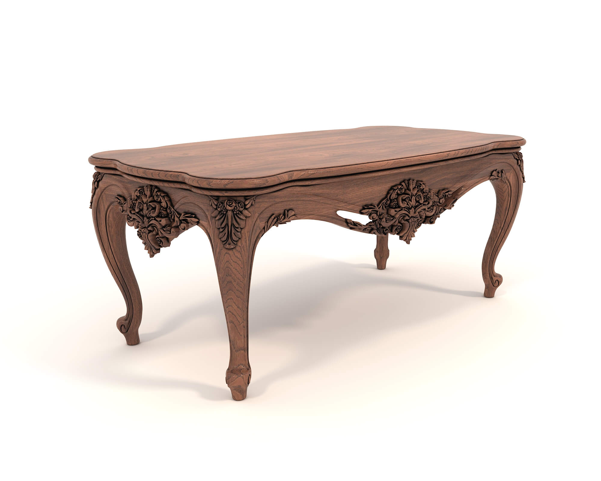 Classic European Style Coffee Table and Armchair 21 - 3D Model by ...