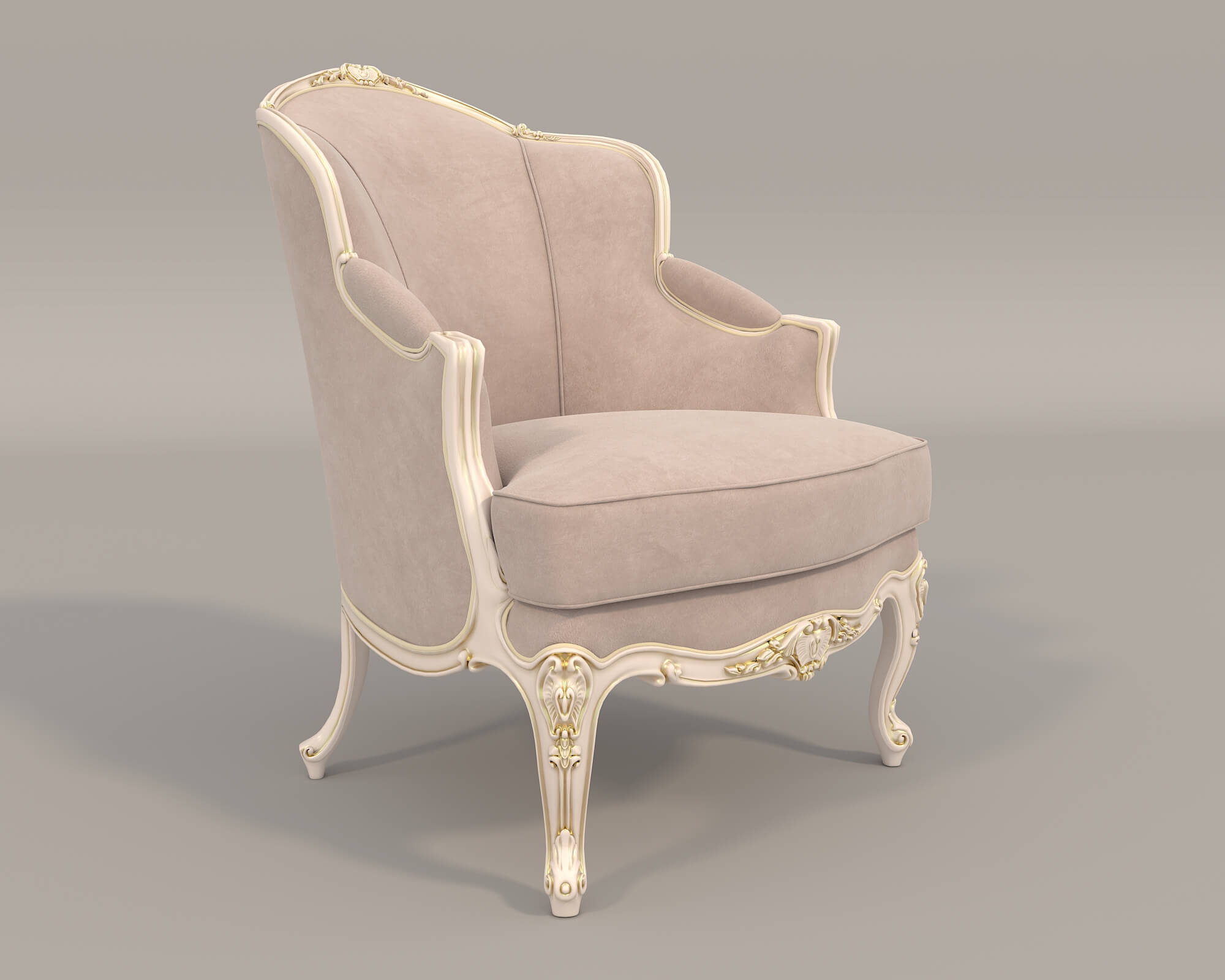 Classic European Style Coffee Table and Armchair 22 - 3D Model by ...