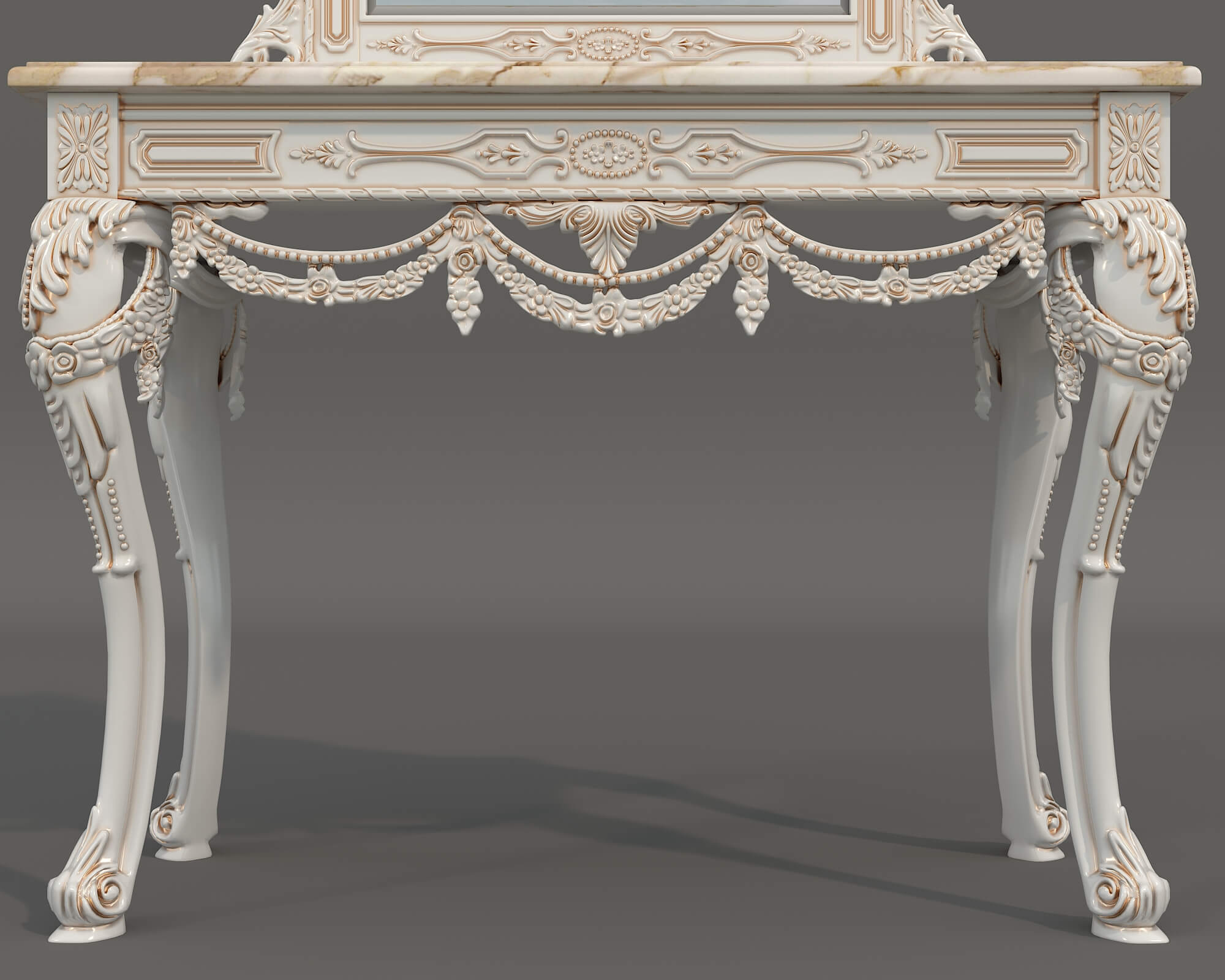 Classic European Style Console Table 3 - 3D Model by nhattuankts
