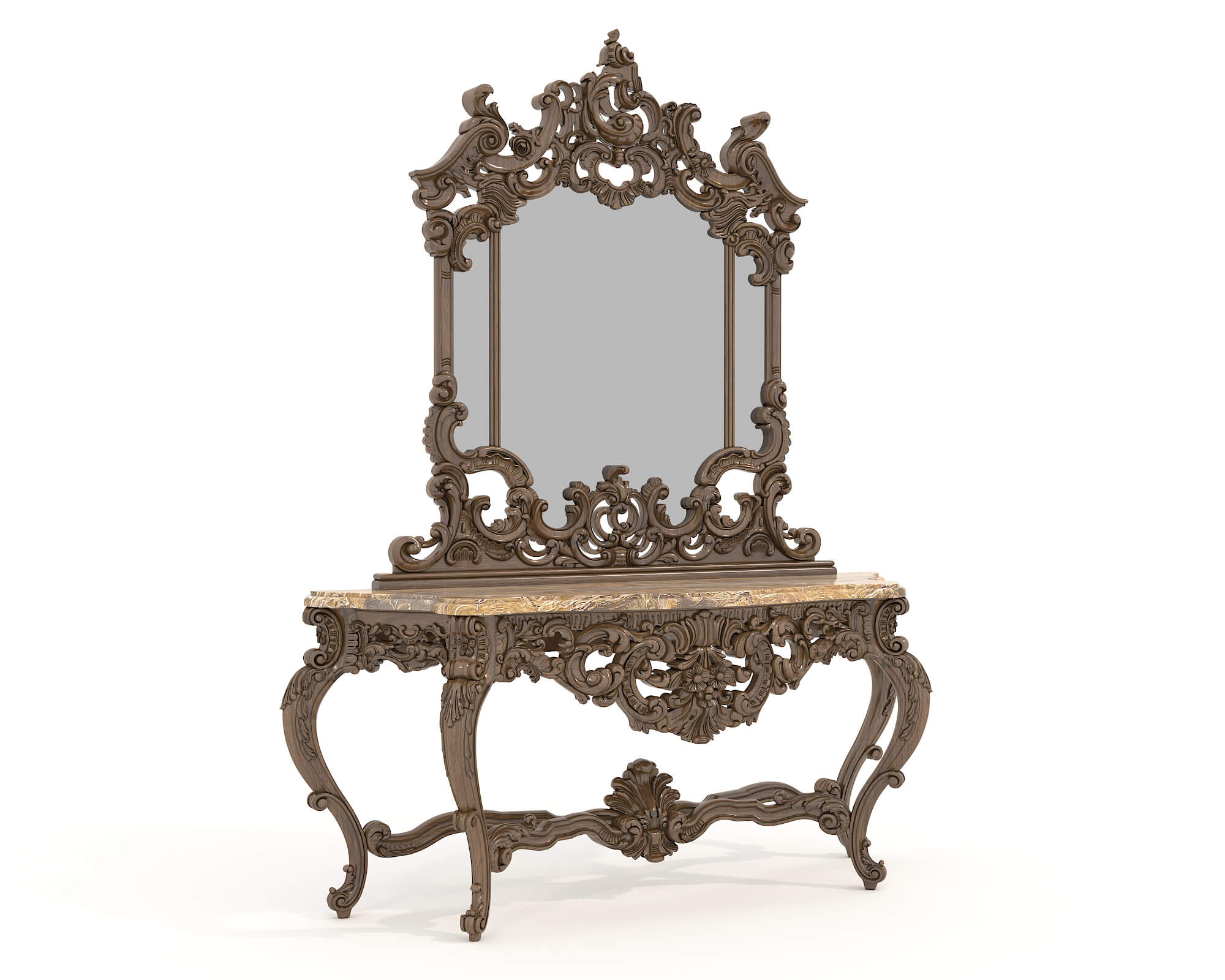 Classic European Style Console Table - 3D Model by nhattuankts