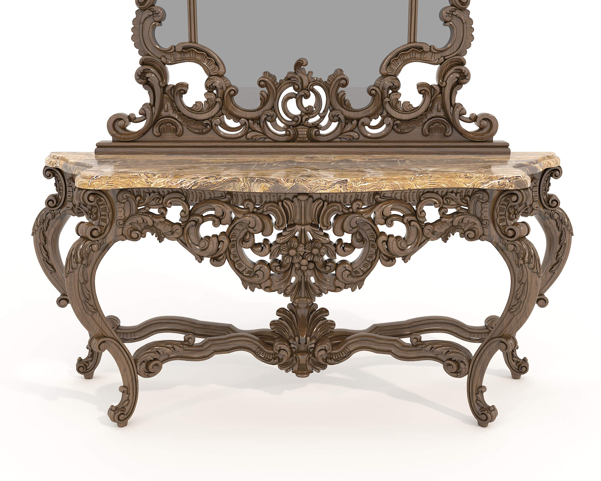 Classic European Style Console Table - 3D Model by nhattuankts