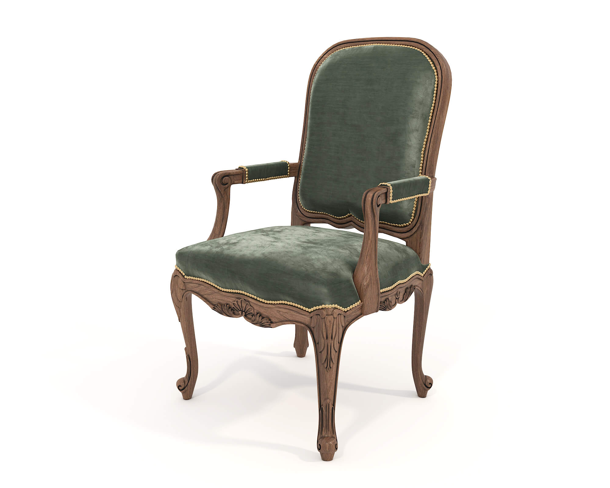 Classic European Style Dining Table and Chairs 47 - 3D Model by nhattuankts