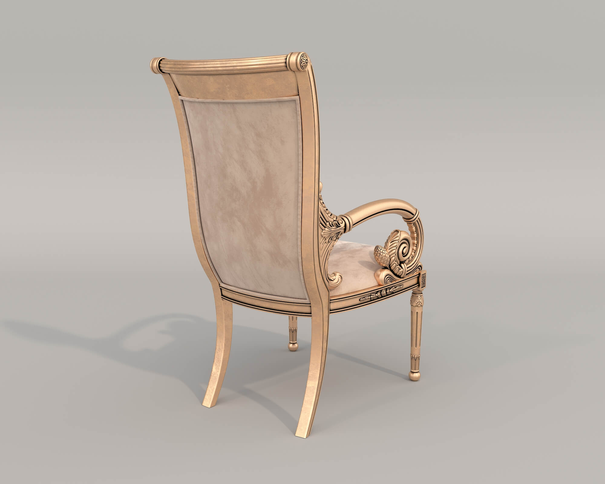 Classic European Style Dining Table and Chairs 57 - 3D Model by nhattuankts