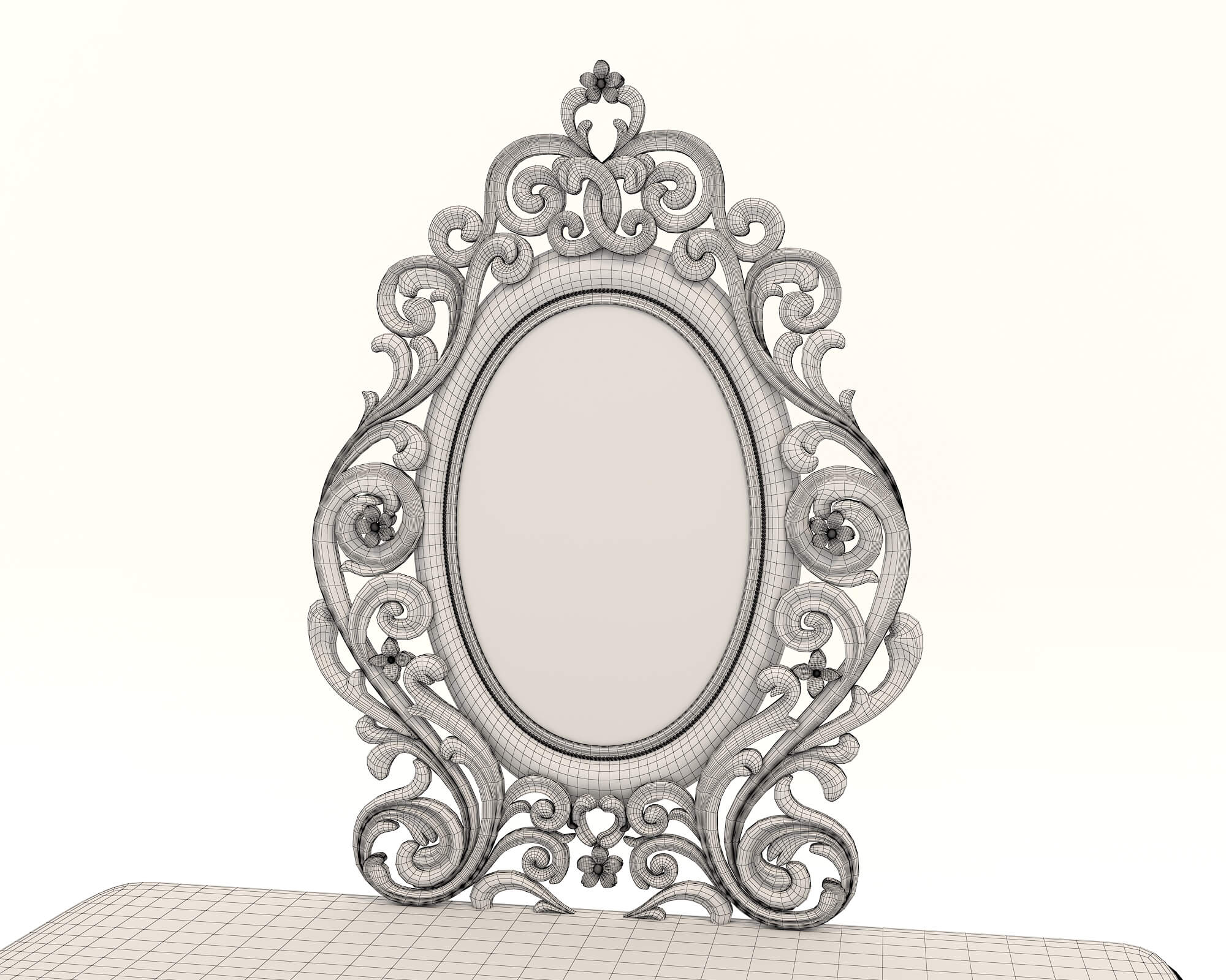 Classic European Style Dressing Table 22 - 3D Model by nhattuankts