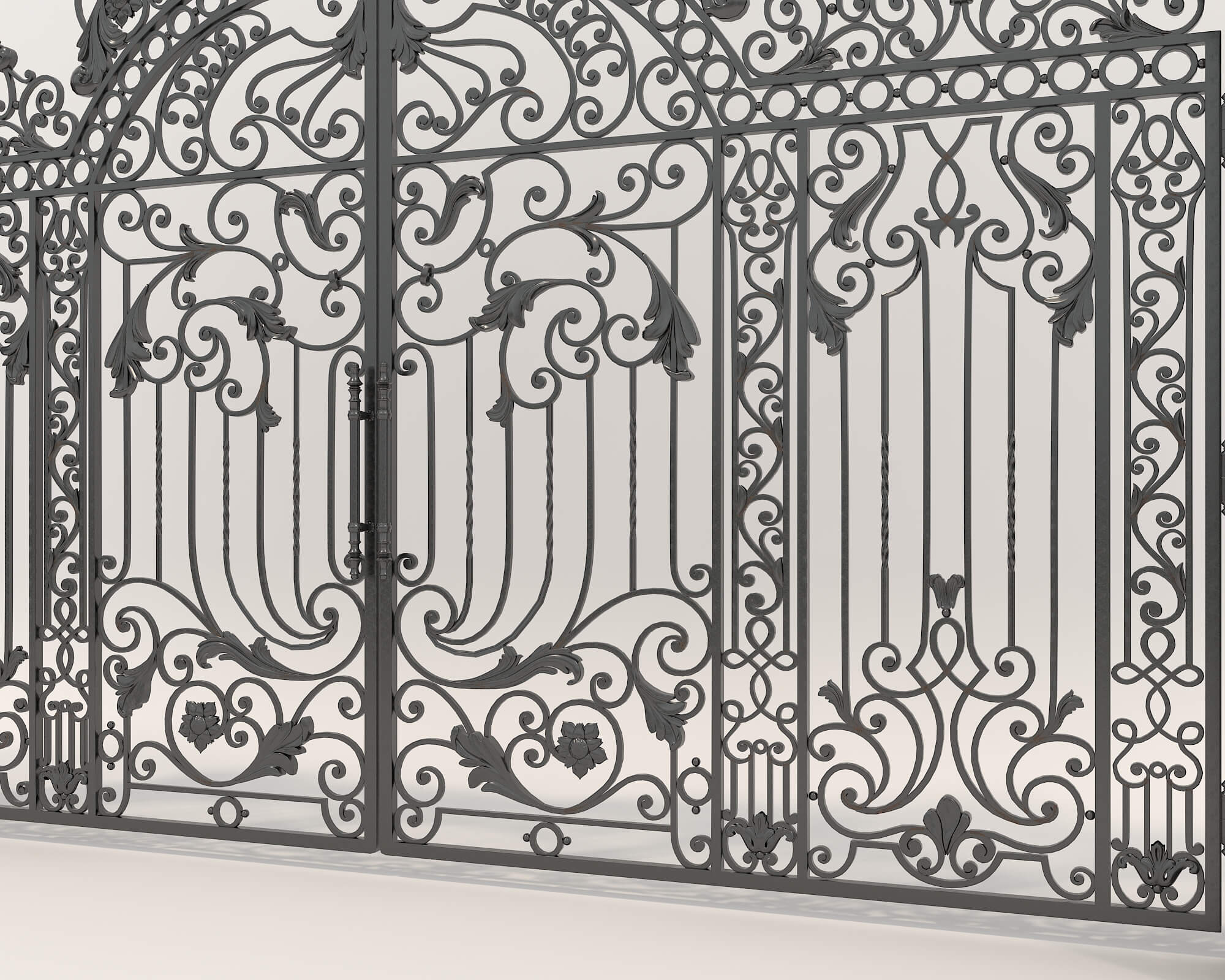 Classic European Style Mansion Gate 6 - 3D Model by nhattuankts