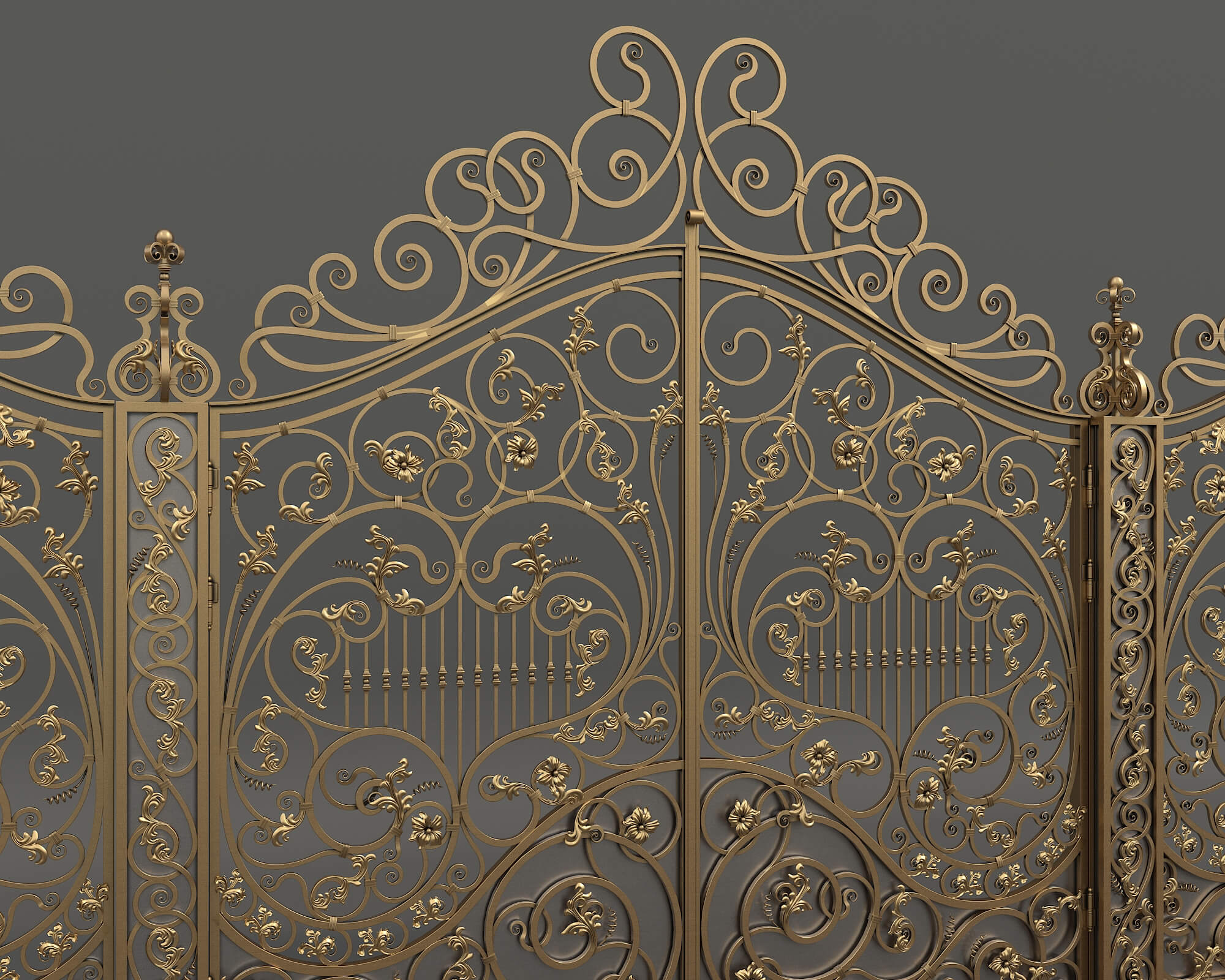 Classic European Style Mansion Gate 7 - 3D Model by nhattuankts