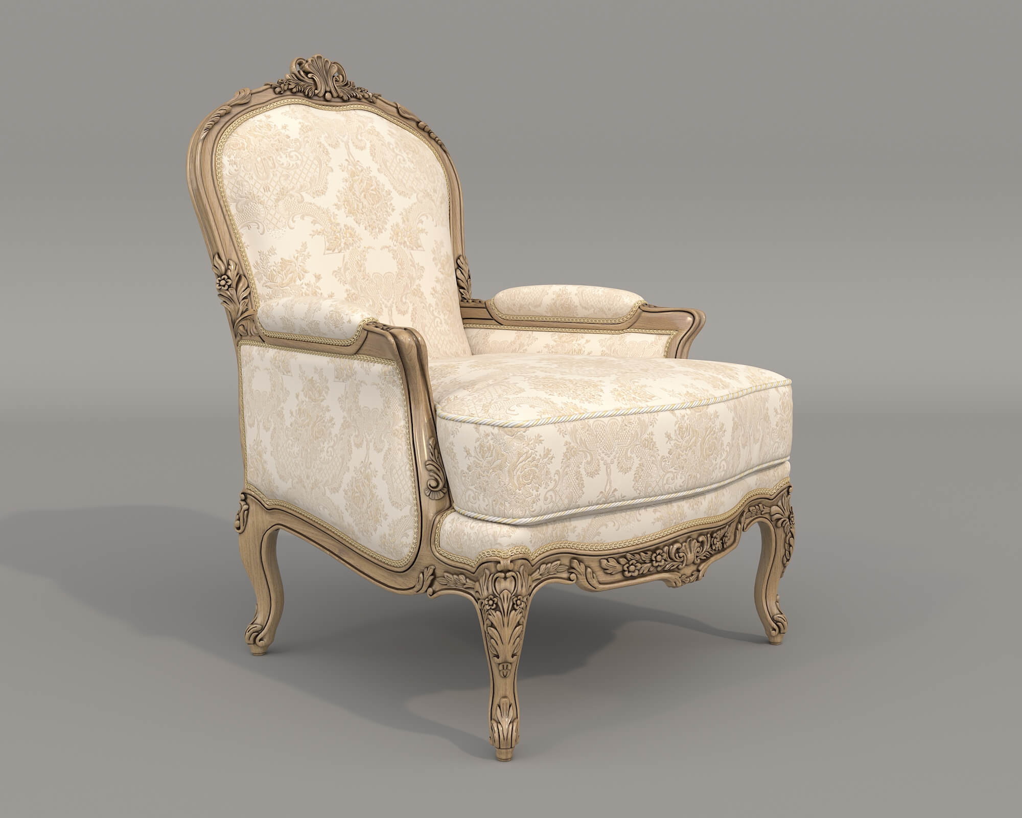 Classic European Style Sofa and Armchair Set 11 - 3D Model by nhattuankts