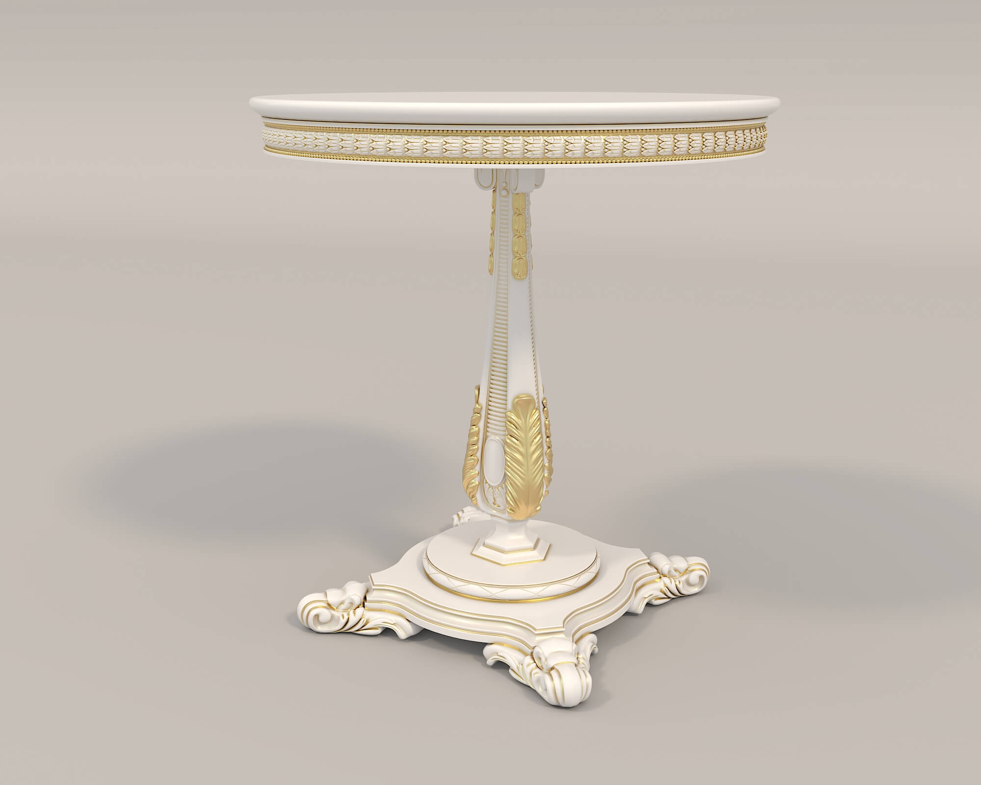 Classic European Style Table and Chairs 10 - 3D Model by nhattuankts