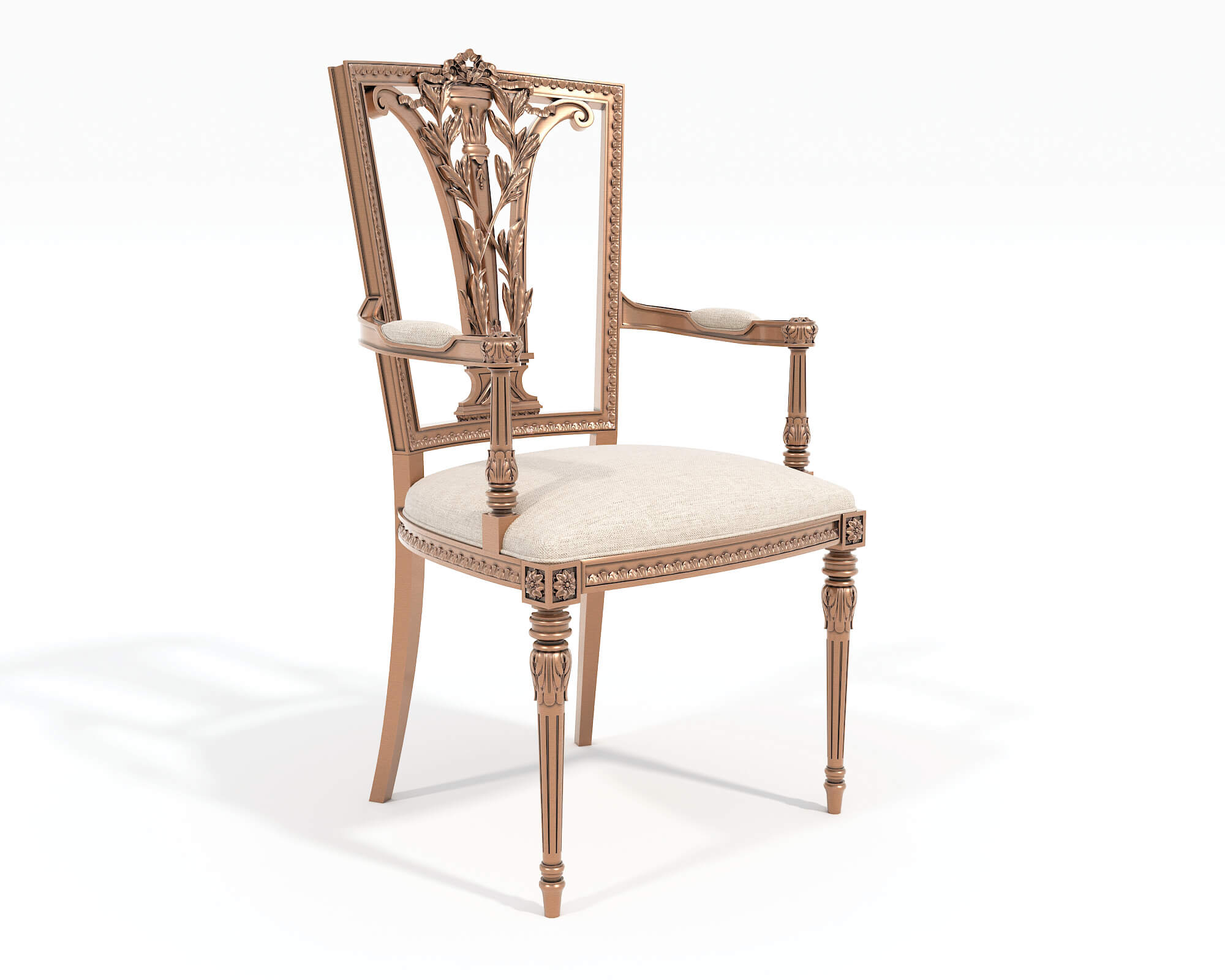 Classic European Style Table and Chairs 11 - 3D Model by nhattuankts