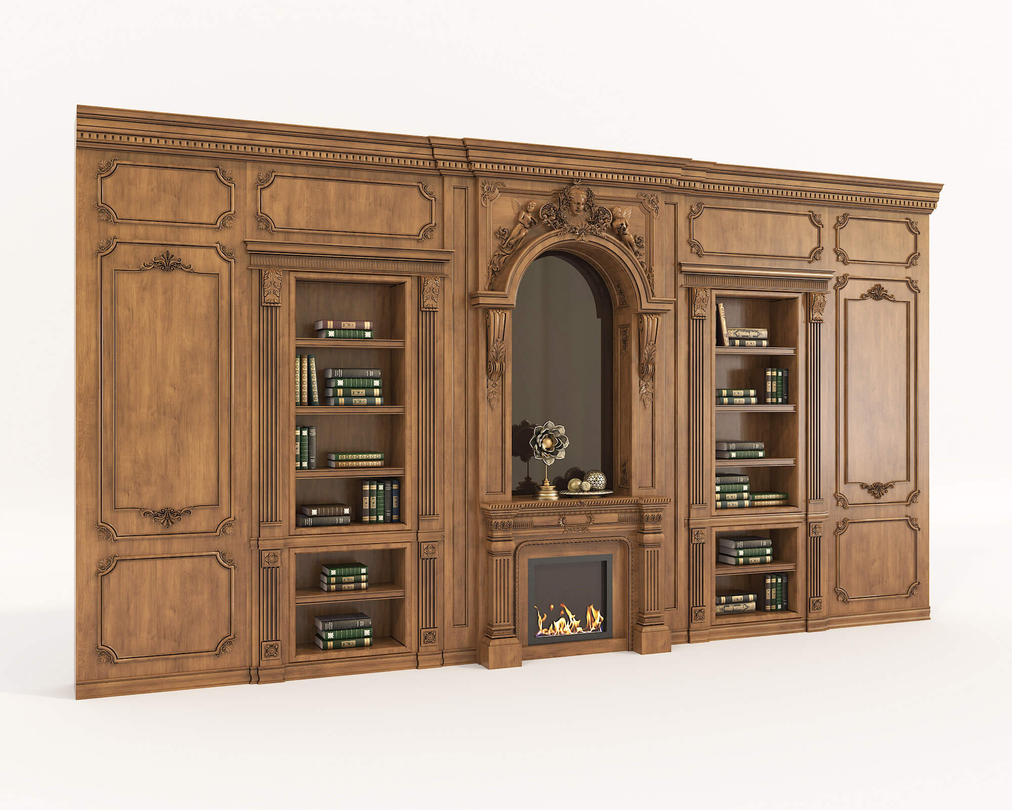 Classic Interior Wall Decoration 11 - 3D Model by nhattuankts