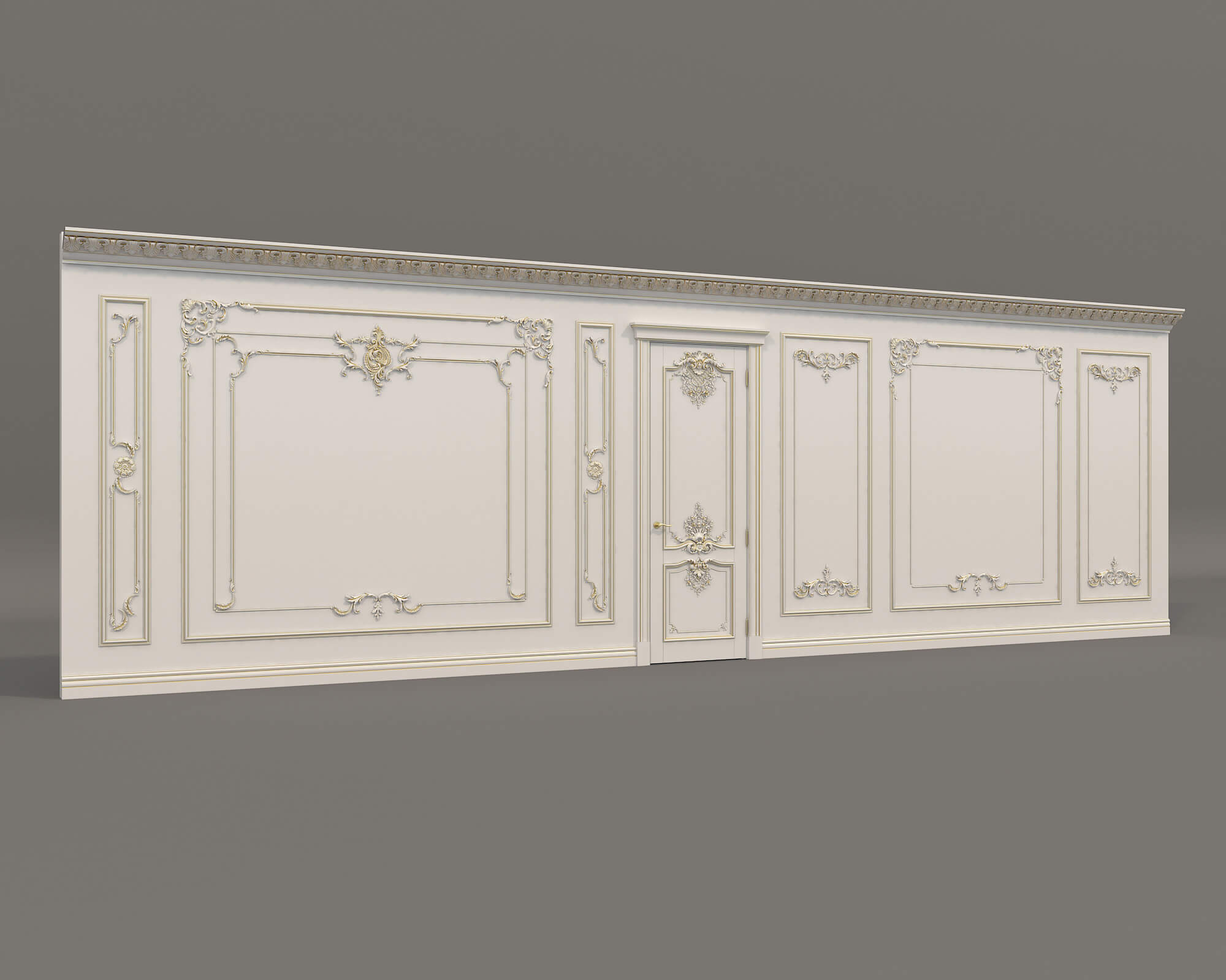Classic Interior Wall Decoration 19 - 3D Model by nhattuankts