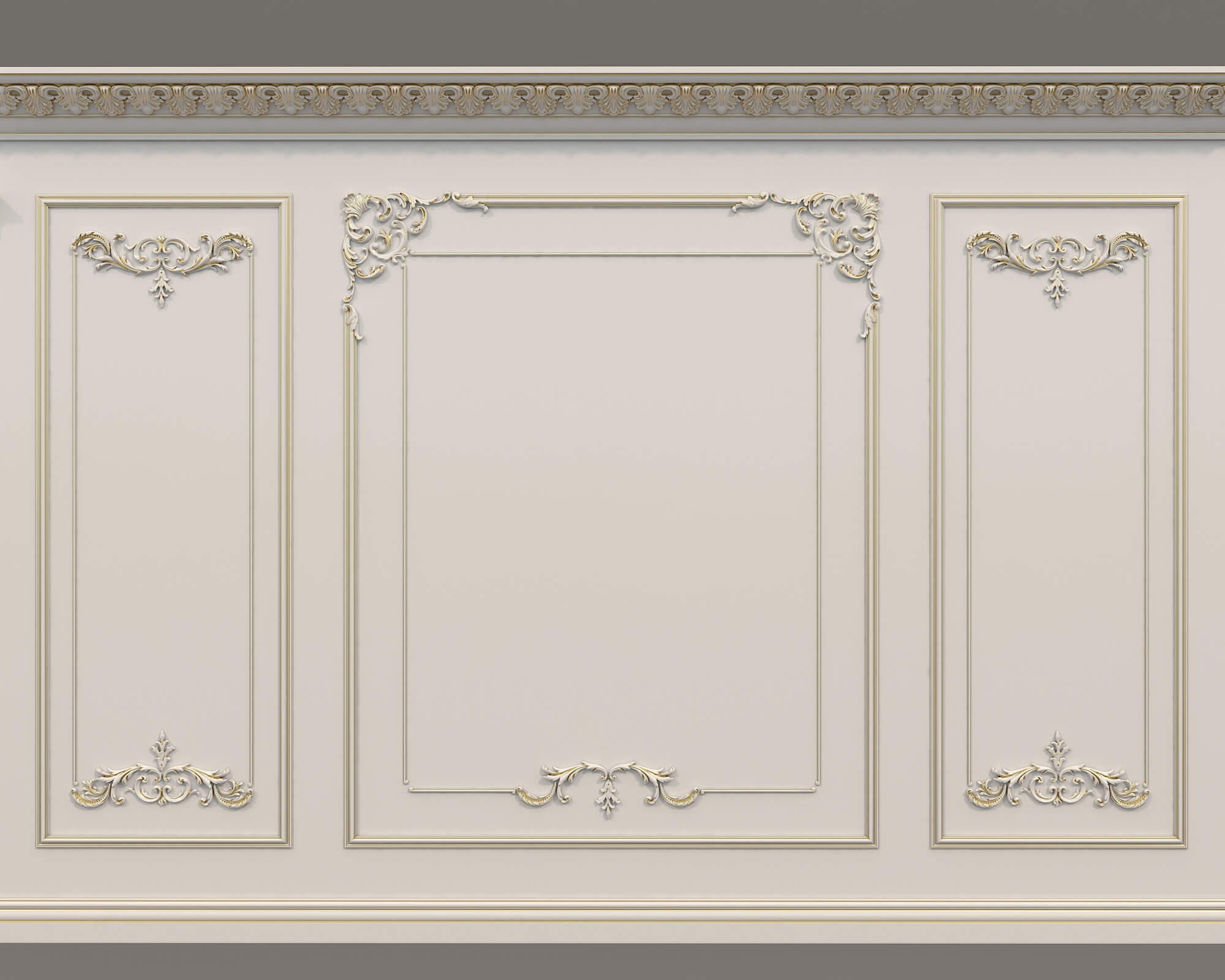 Classic Interior Wall Decoration 19 - 3D Model by nhattuankts