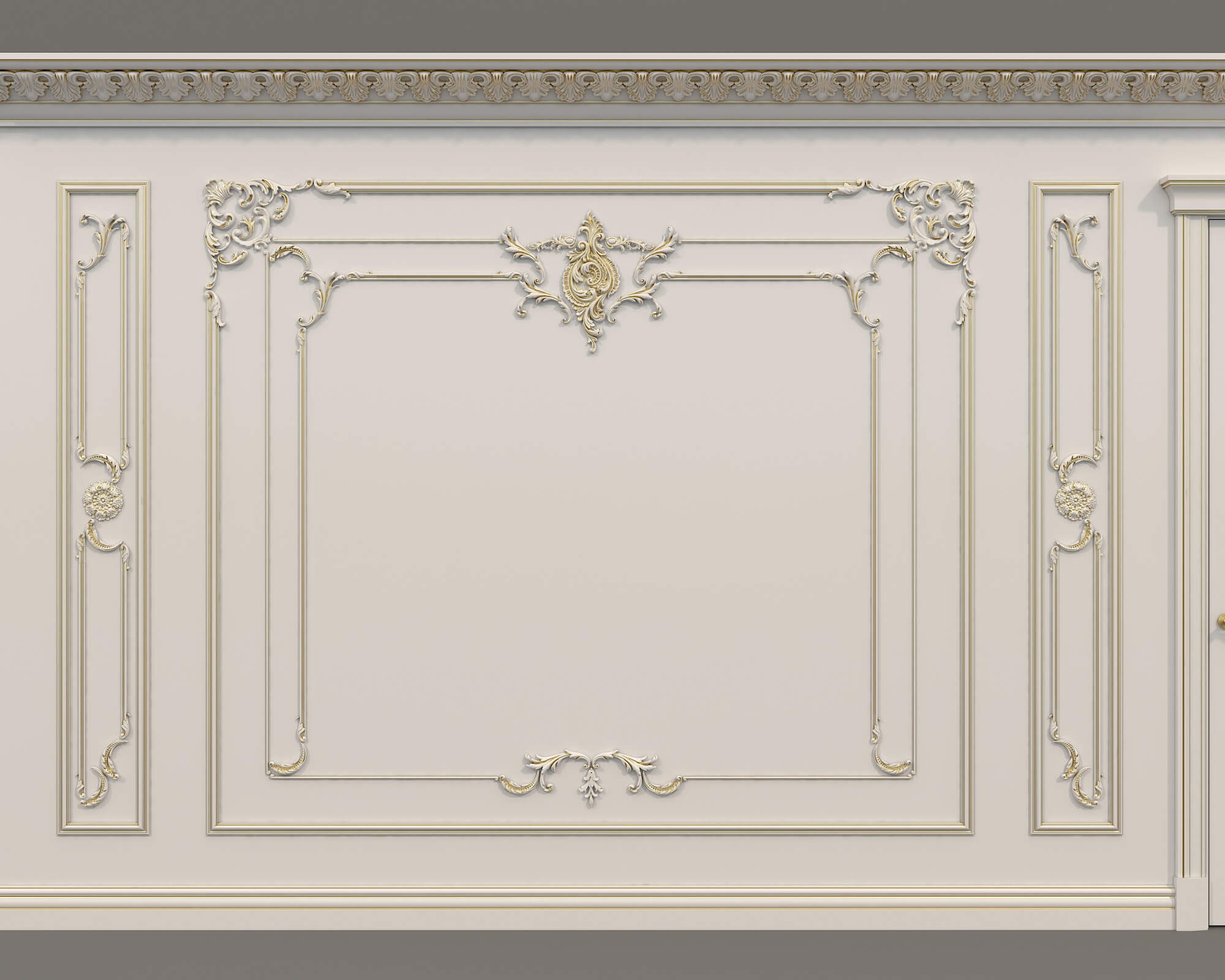 Classic Interior Wall Decoration 19 - 3D Model by nhattuankts