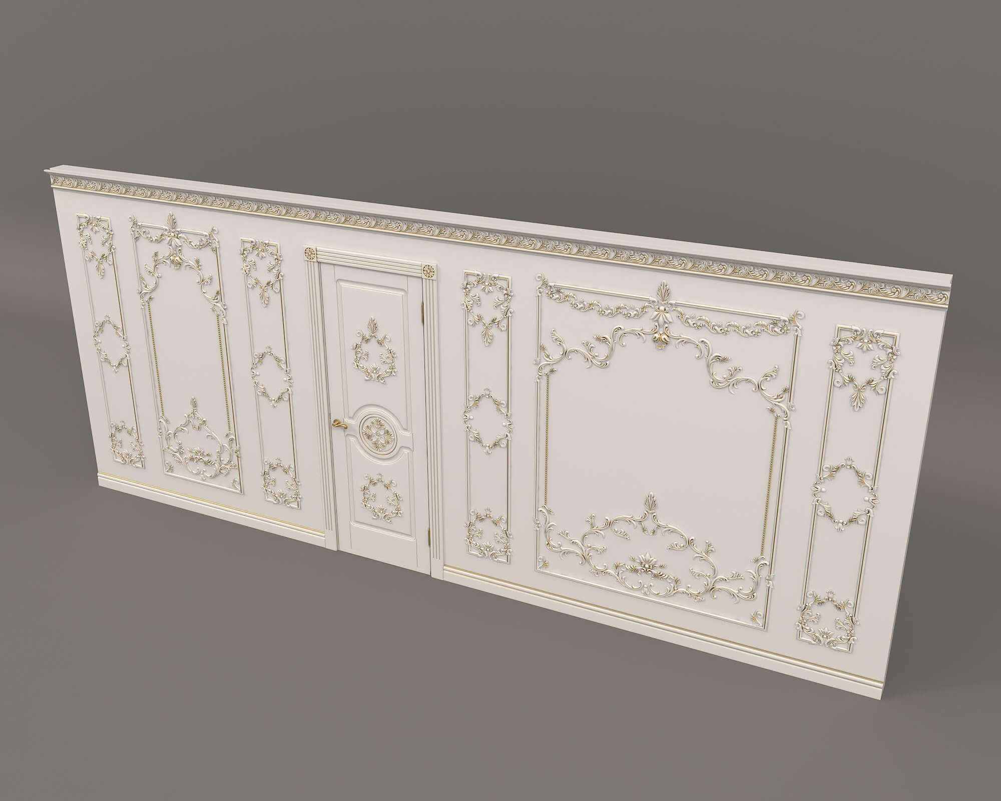 Classic Interior Wall Decoration 8 - 3D Model by nhattuankts