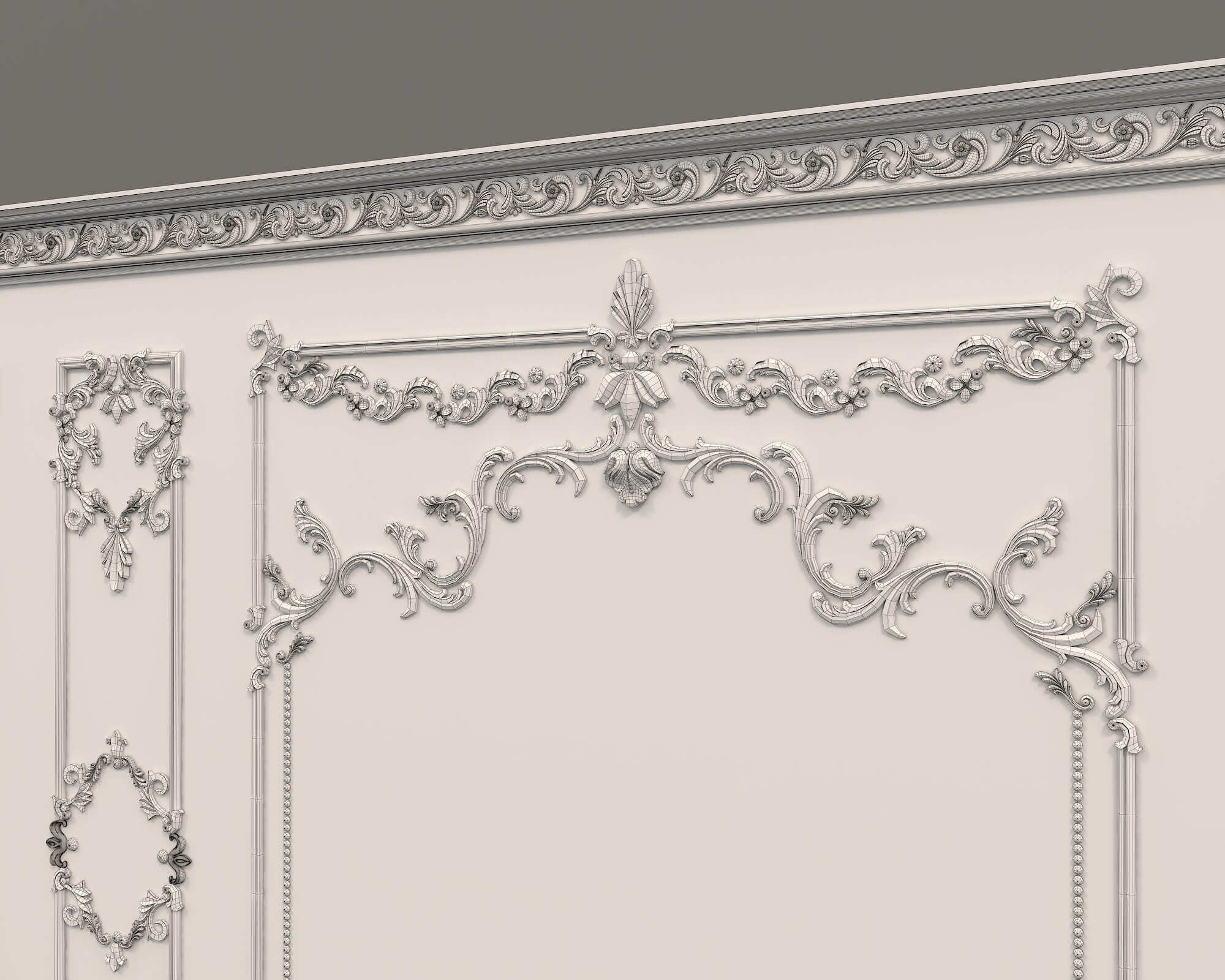 Classic Interior Wall Decoration 8 - 3D Model by nhattuankts