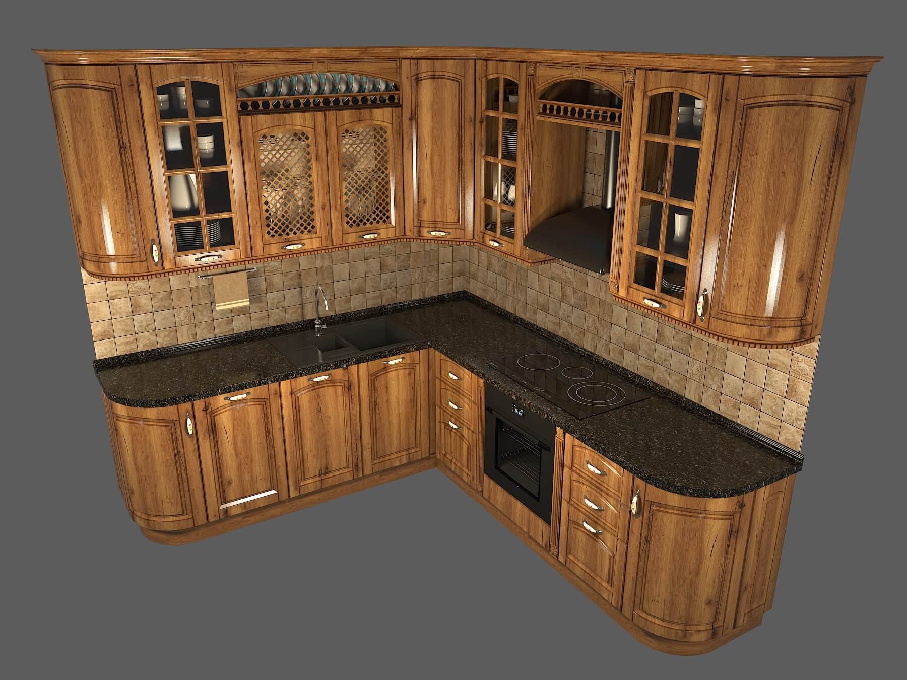 Classic Kitchen - 3D Model by nhattuankts