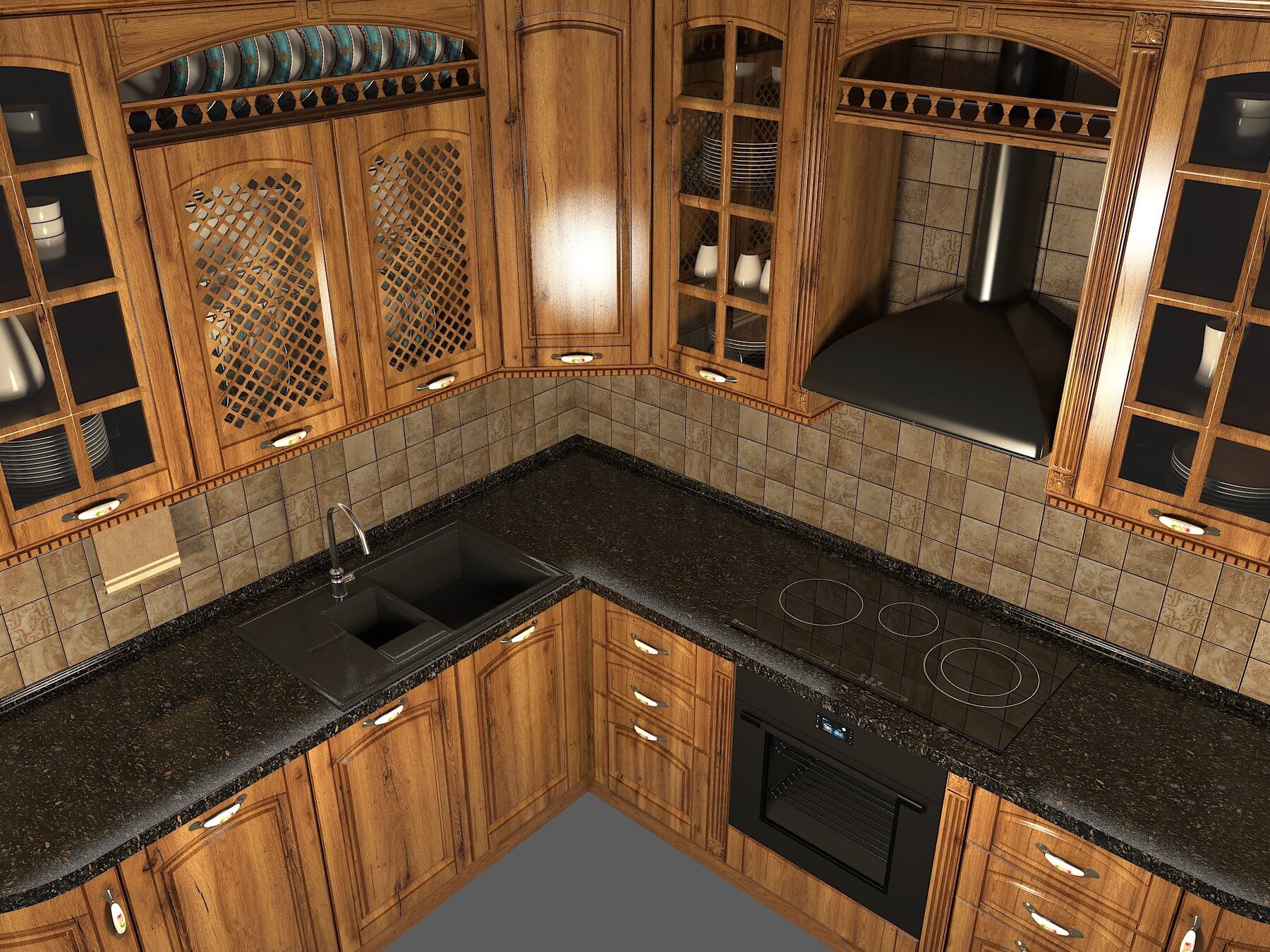 Classic Kitchen - 3D Model by nhattuankts