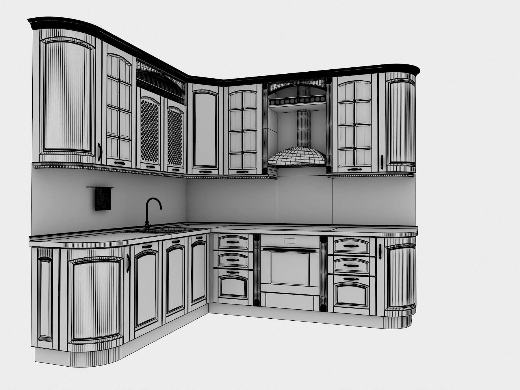 Classic Kitchen - 3D Model by nhattuankts