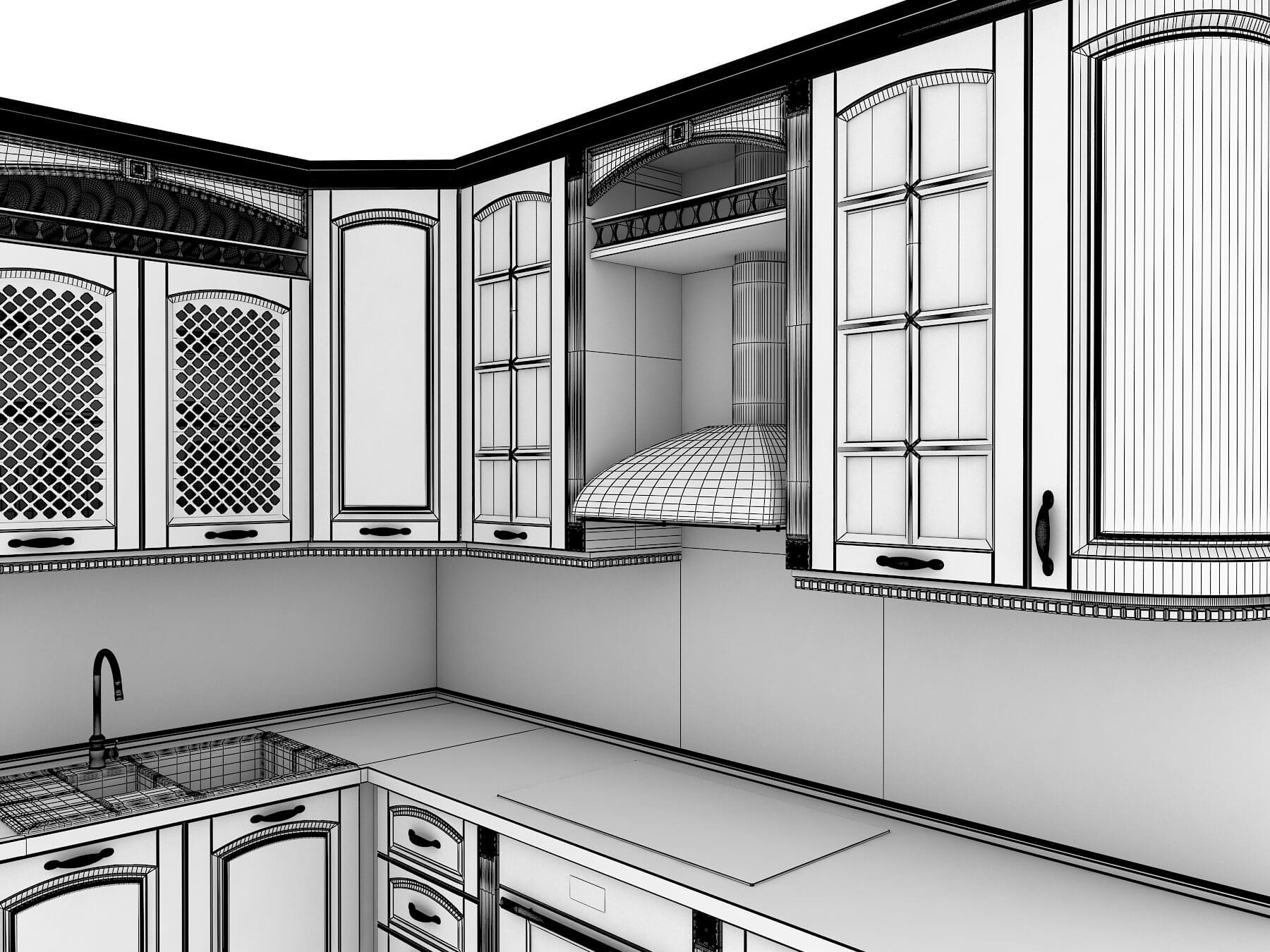 Classic Kitchen - 3D Model by nhattuankts