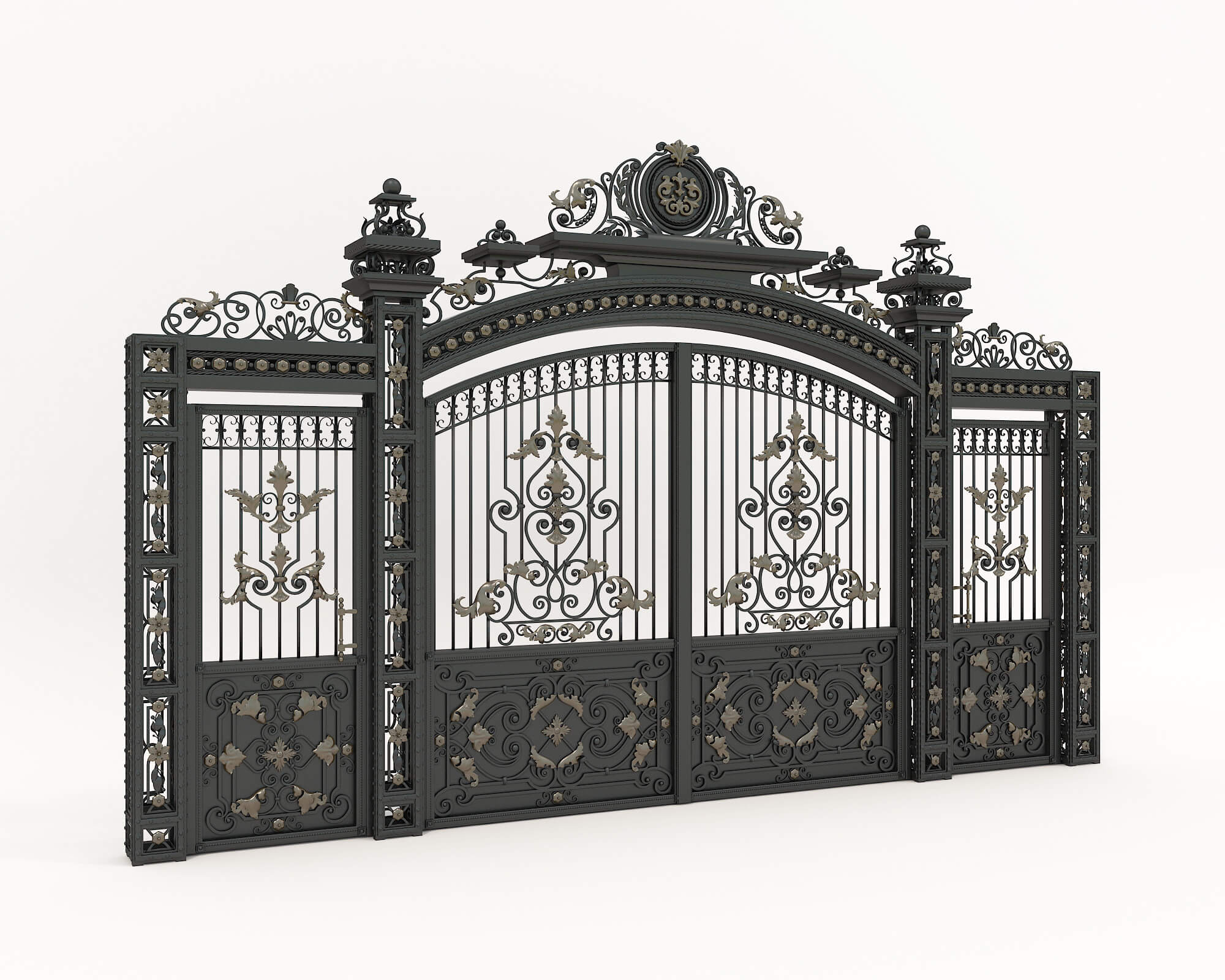 Classic Mansion Gate 4 - 3D Model by nhattuankts