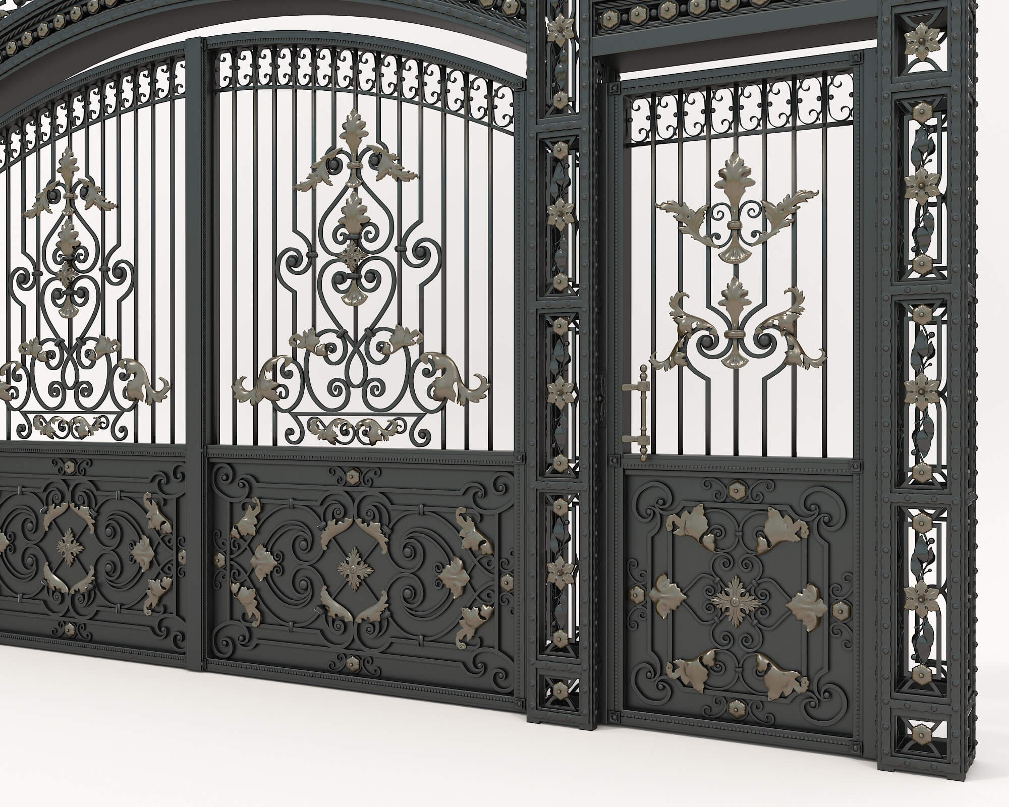 Classic Mansion Gate 4 - 3D Model by nhattuankts