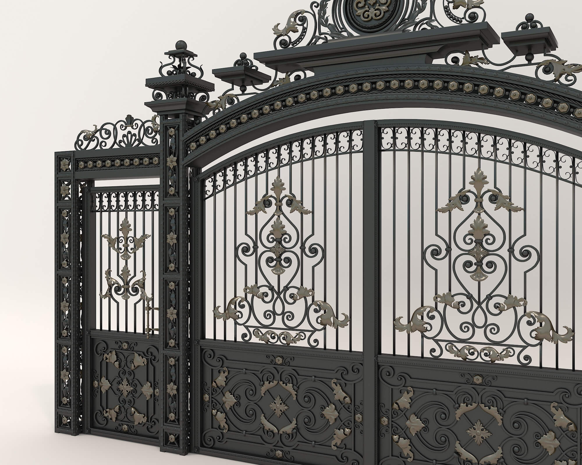 Classic Mansion Gate 4 - 3D Model by nhattuankts