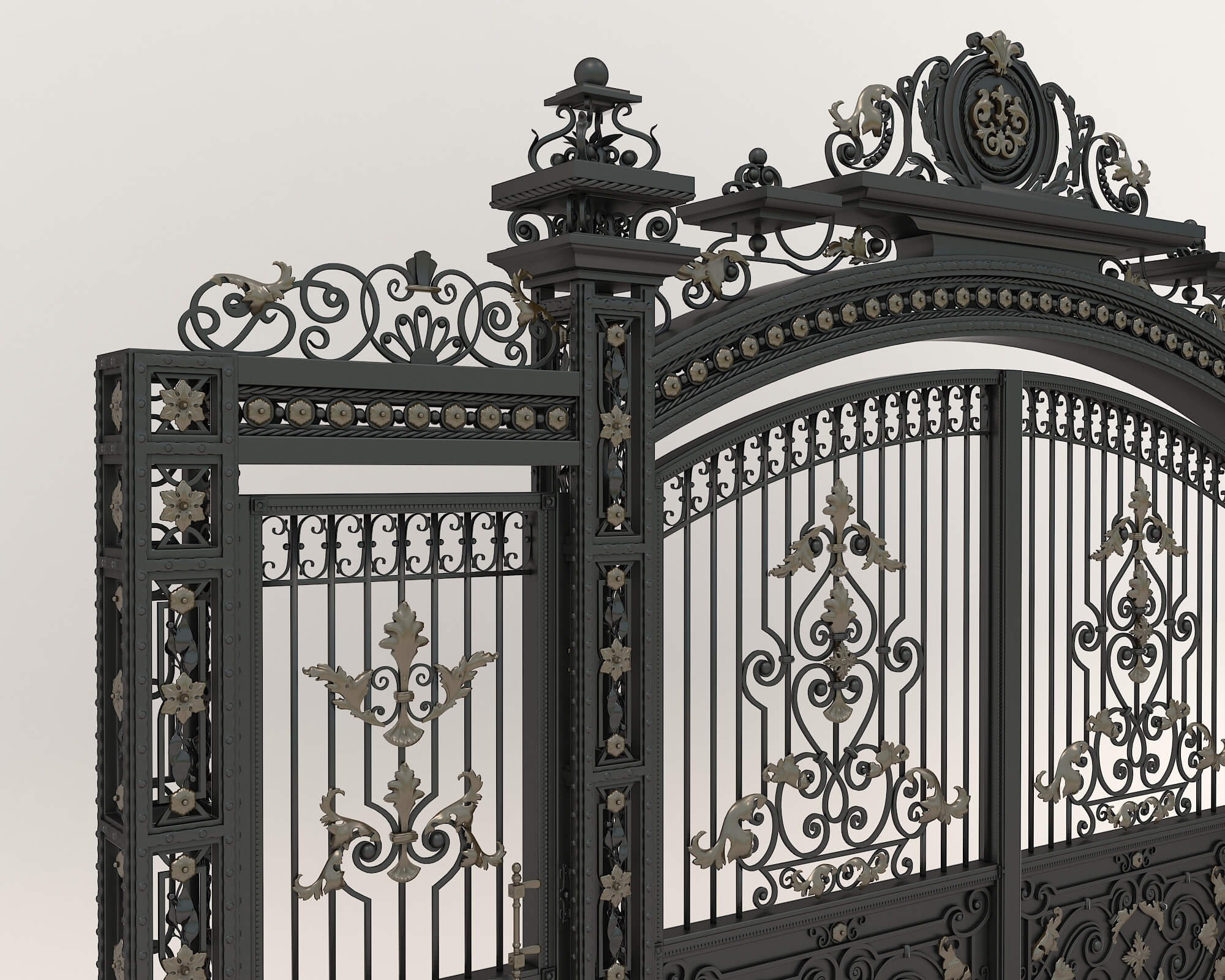 Classic Mansion Gate 4 - 3D Model by nhattuankts