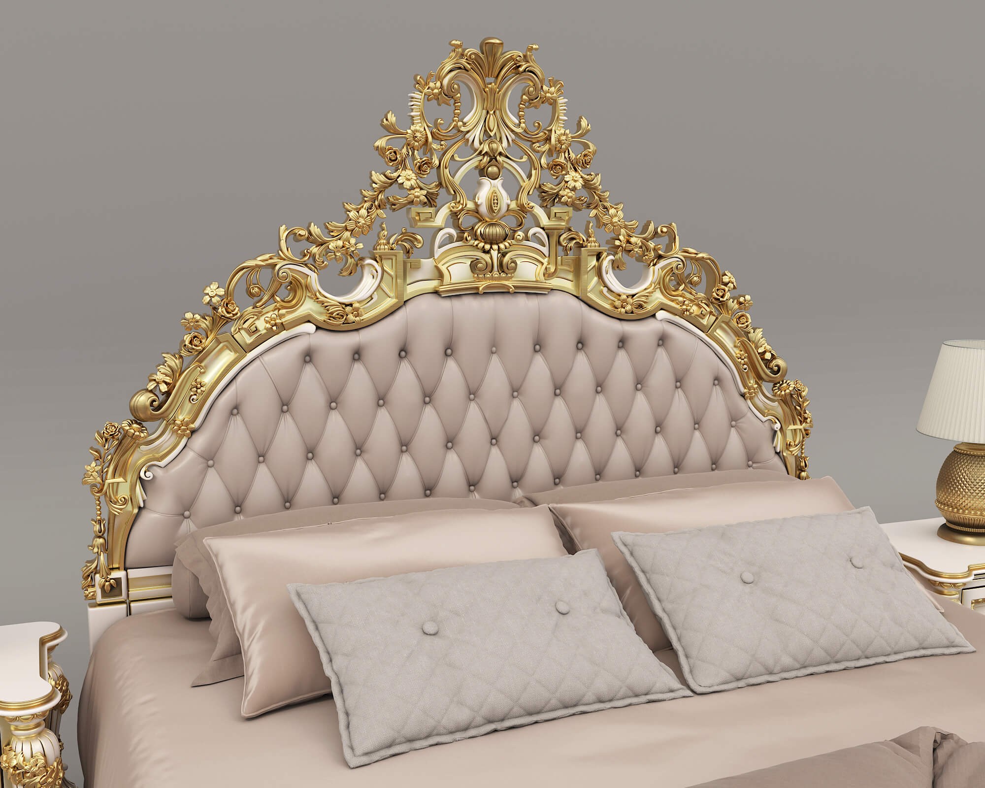 Classic Style Bed Set 29 - 3D Model by nhattuankts