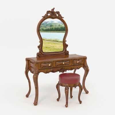 Classic Style Dressing Table 8 - 3D Model by nhattuankts