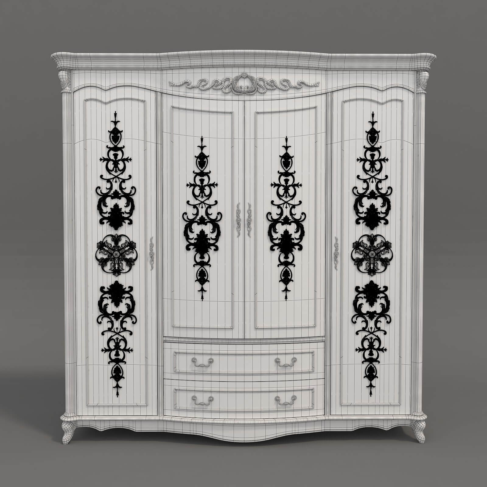 Classic Wardrobe - 3D Model by nhattuankts
